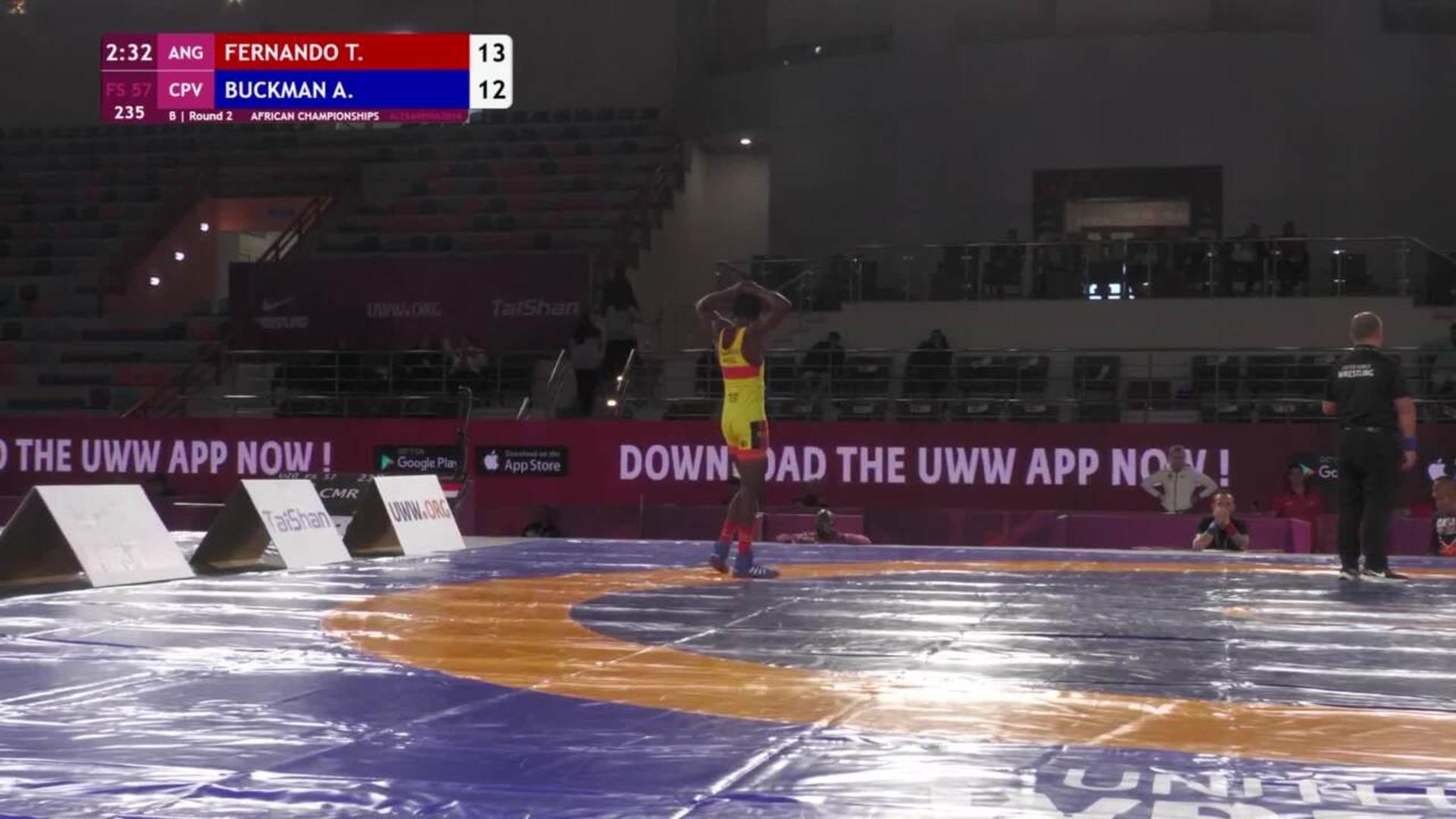 Tekasala Joao FERNANDO (ANG) vs. Alexander Joseph BUCKMAN (CPV ...