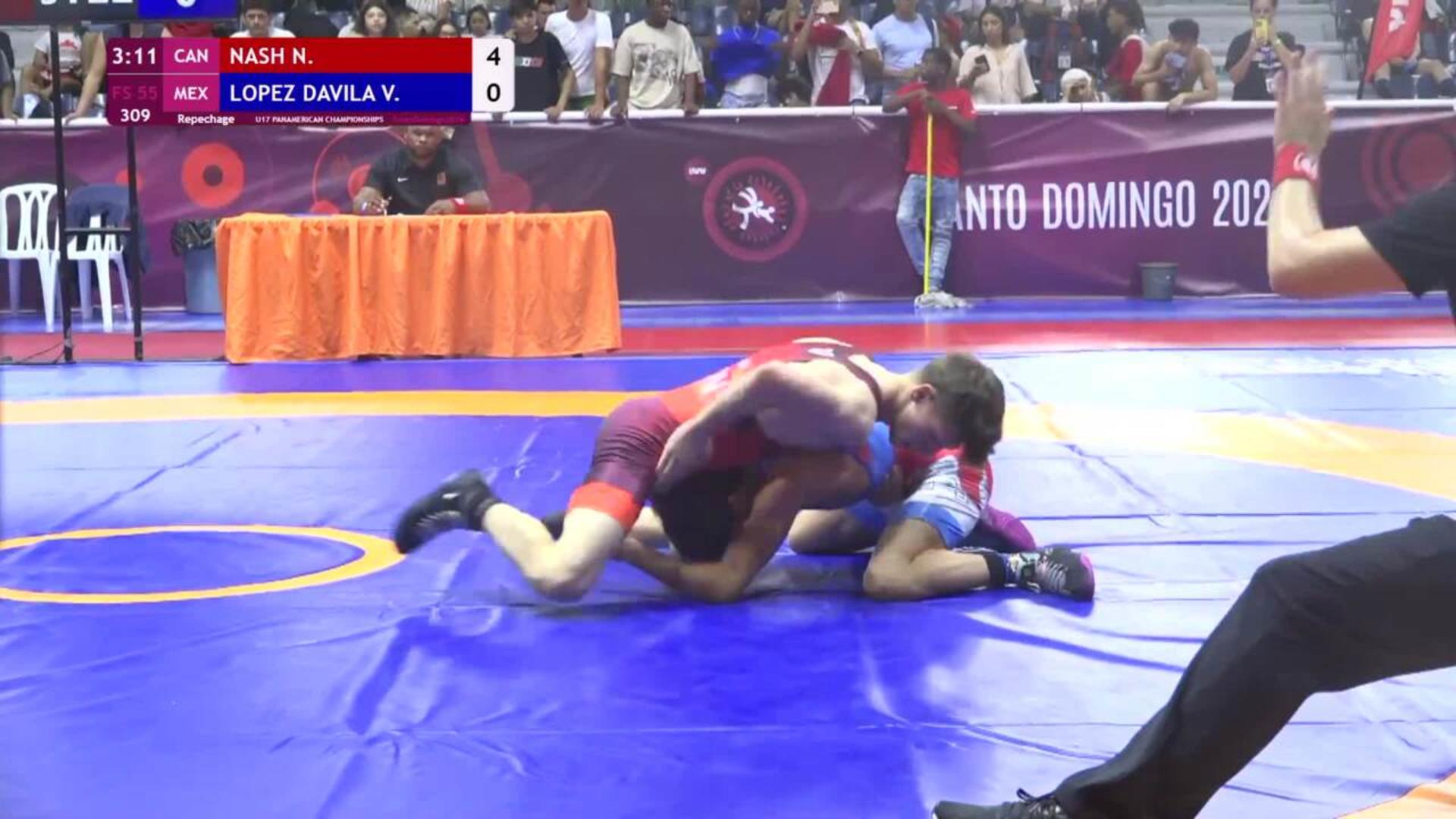 Nathan Gordon NASH (CAN) vs. Victor Ricardo LOPEZ DAVILA (MEX) | U17 PANAMERICAN CHAMPIONSHIPS ...