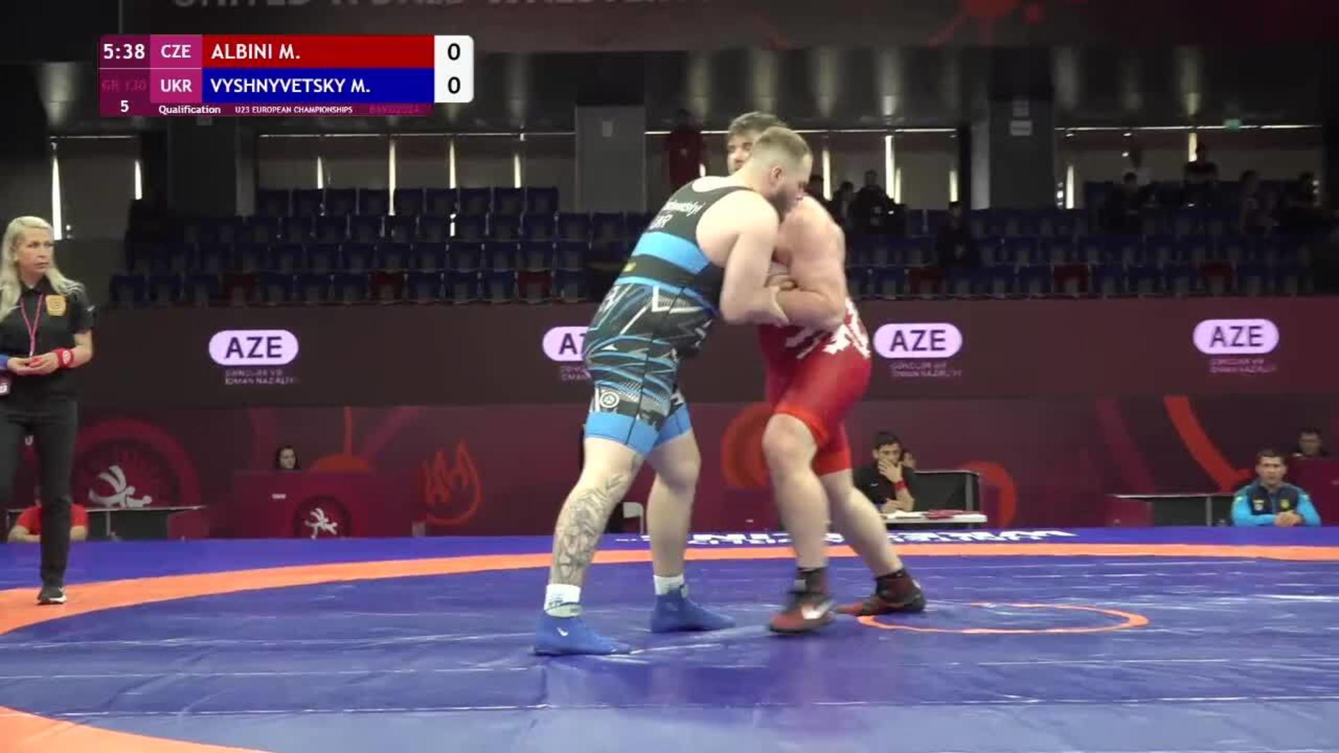 Marcel ALBINI (CZE) vs. Mykhailo VYSHNYVETSKYI (UKR) | U23 EUROPEAN ...