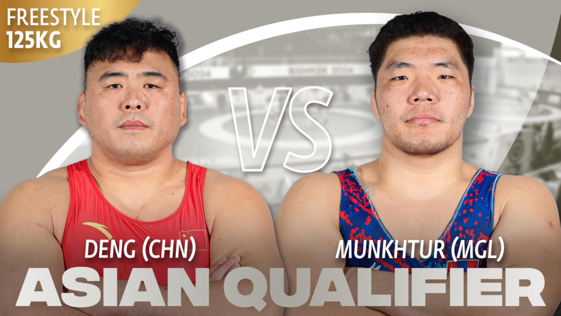 DENG Zhiwei (CHN) vs. Lkhagvagerel MUNKHTUR (MGL) | 2024 Seniors Asian OG Qualifier | Semi Final ...