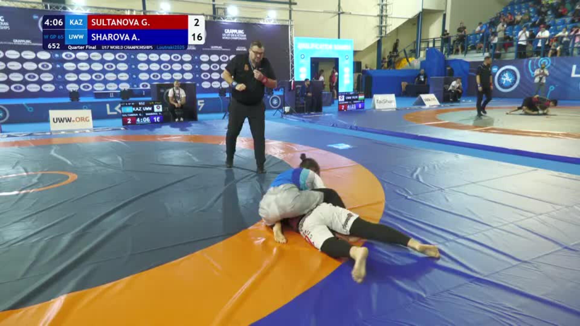 Gulzhaina SULTANOVA (KAZ) vs. Anastasiia SHAROVA (UWW) | U17 WORLD ...