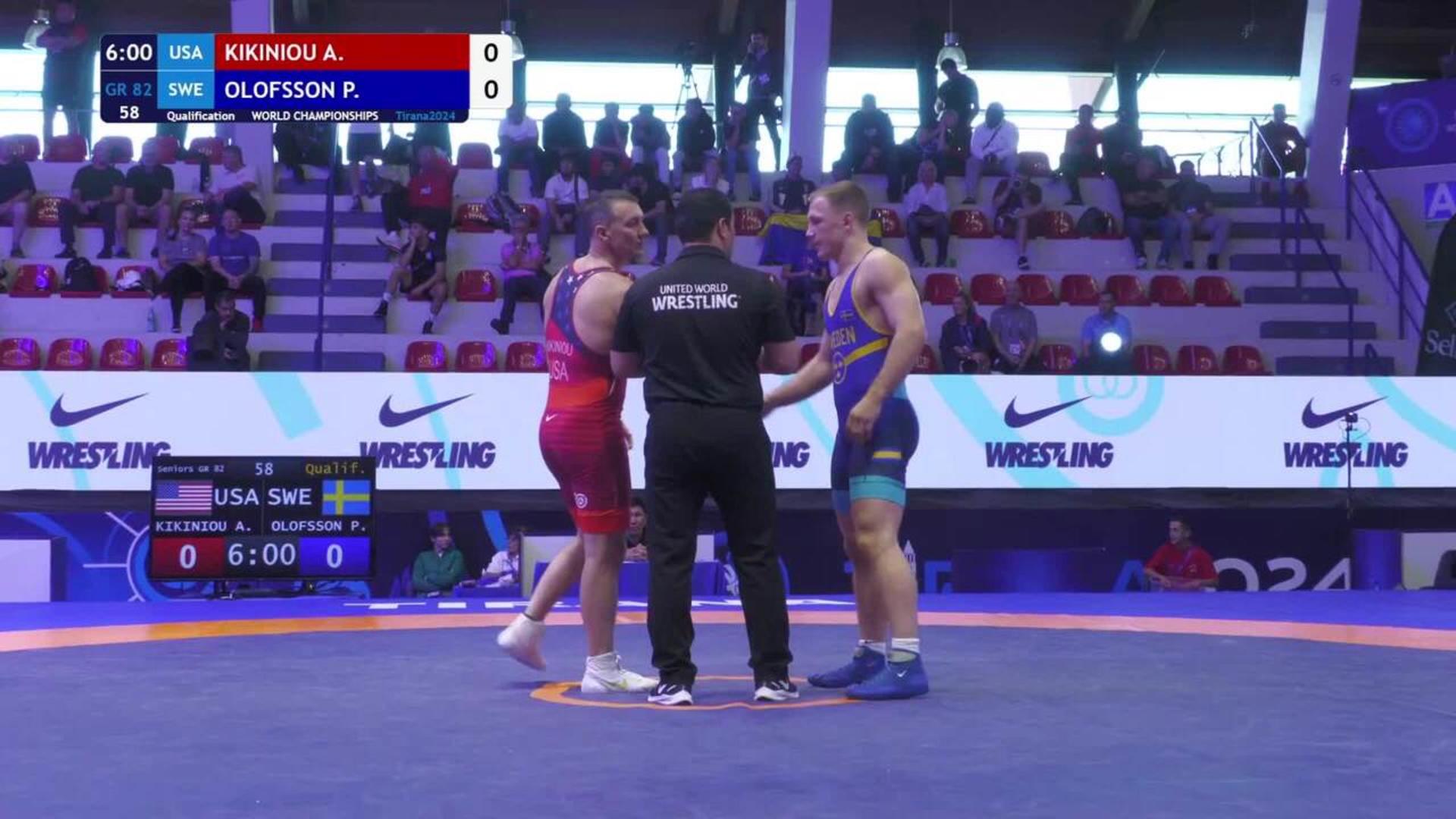 Aliaksandr KIKINIOU (USA) vs. Per Albin OLOFSSON (SWE) | 2024 Seniors ...