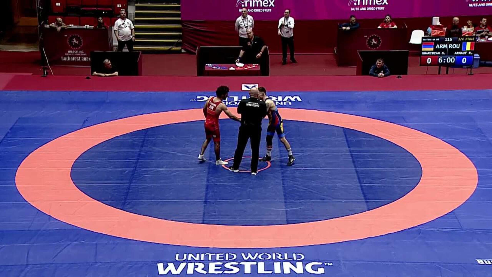 Gevorg GHARIBYAN (ARM) vs. Razvan ARNAUT (ROU) | 2024 Seniors European ...