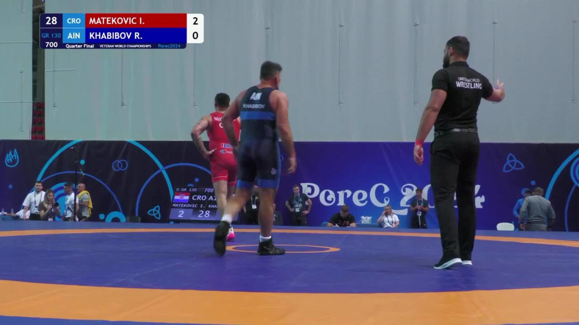 Ivan MATEKOVIC (CRO) vs. Ruslan Akhmedulovitch KHABIBOV (AIN) | VETERAN ...