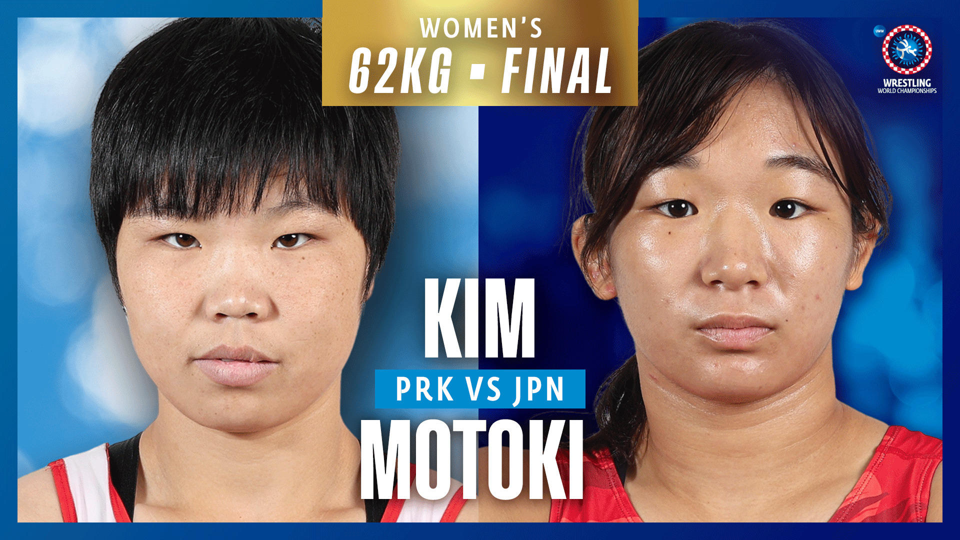 Sakura MOTOKI (JPN) vs. Ok Ju KIM (PRK) | WORLD WRESTLING CHAMPIONSHIPS ...