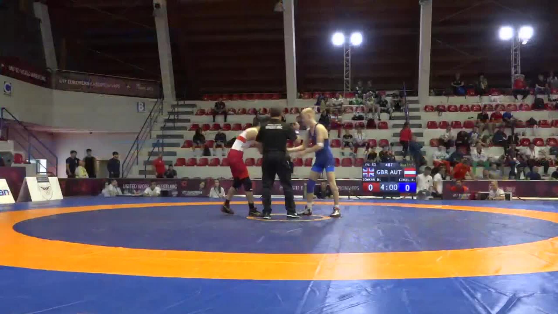 Qualification • FS 51Kg • Danoush JOWKAR (GBR) vs. Kristian CIKEL (AUT)