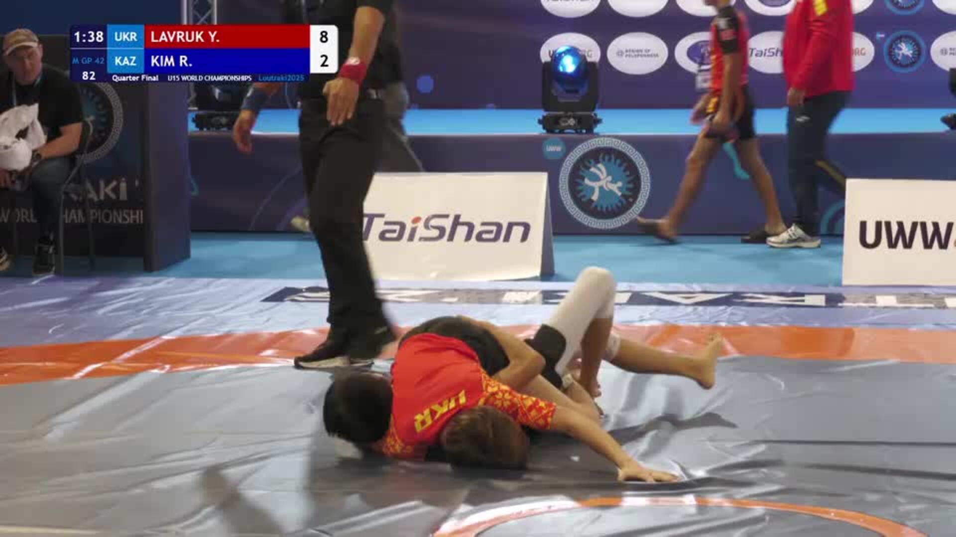 Yurii LAVRUK (UKR) vs. Rustam KIM (KAZ) | U15 WORLD CHAMPIONSHIPS 2025 ...