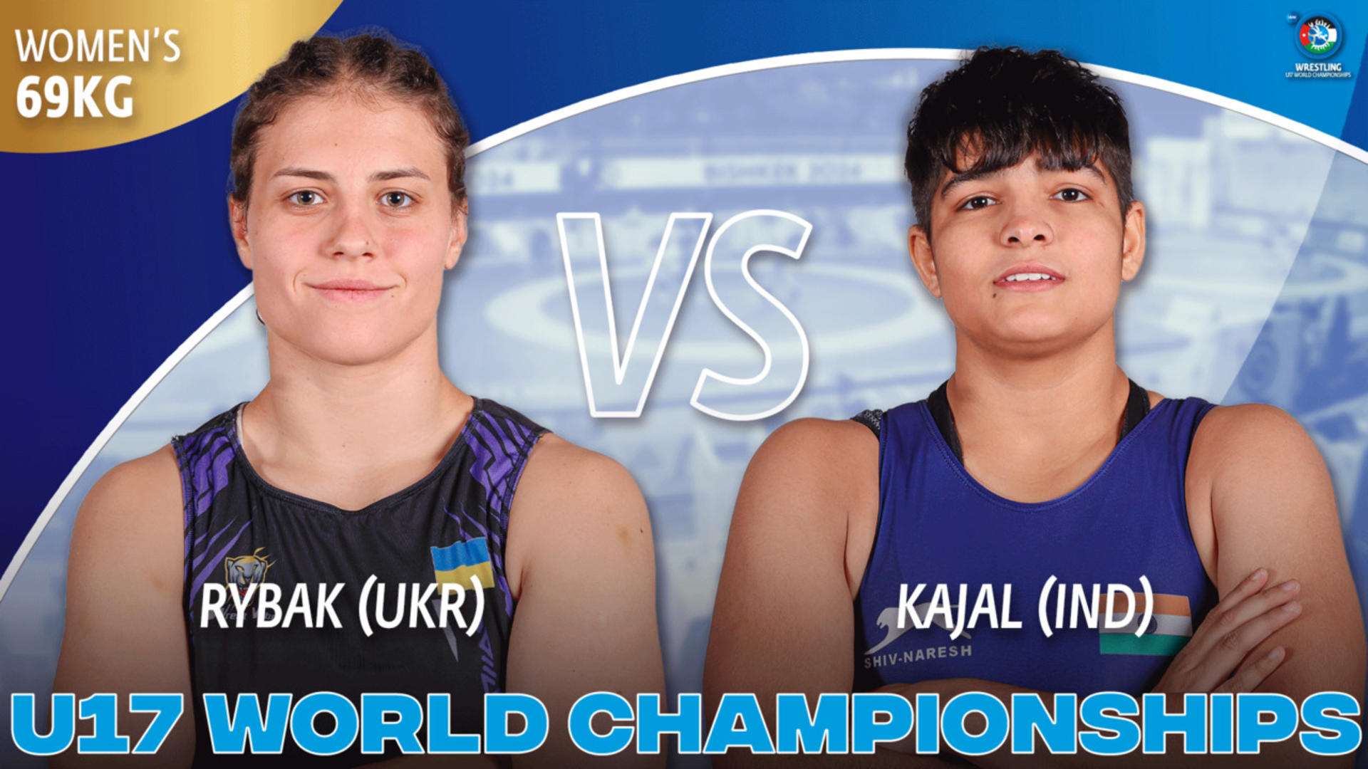 Oleksandra RYBAK (UKR) vs. Kajal KAJAL (IND) | U17 WORLD CHAMPIONSHIPS 2024 | Gold Medal | WW 69Kg