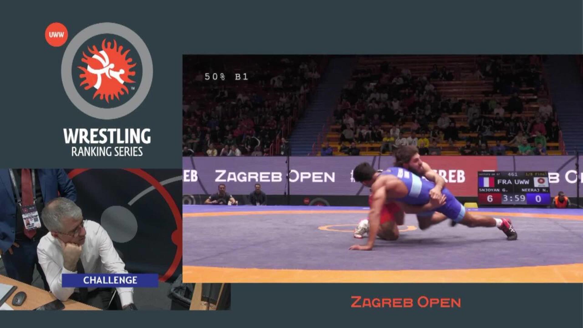 Gagik Mishai SNJOYAN (FRA) vs. Neeraj NEERAJ (UWW) | Seniors Ranking ...
