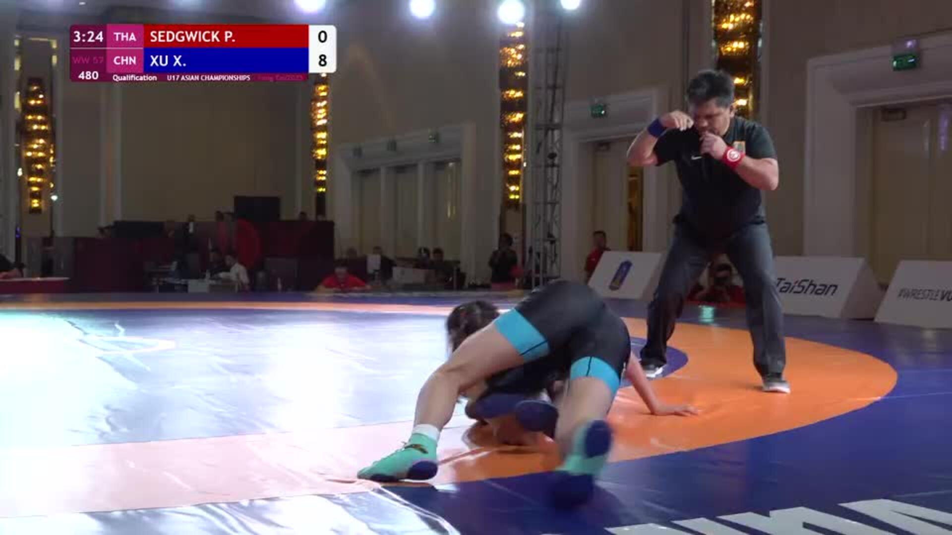 Pansa Louise SEDGWICK (THA) vs. Xiaohan XU (CHN) | U17 ASIAN ...