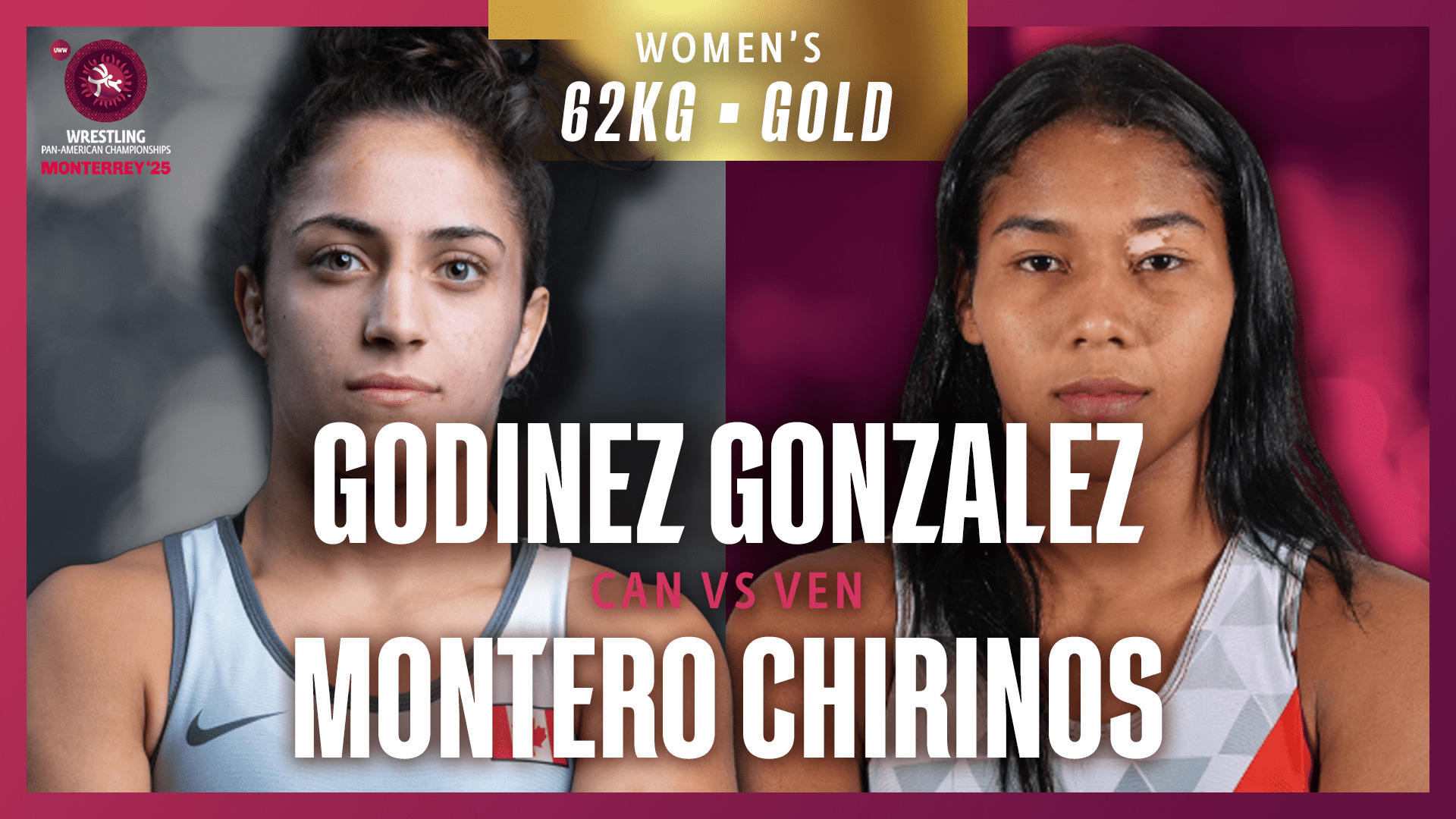 Ana Paula GODINEZ GONZALEZ (CAN) vs. Astrid Paola MONTERO CHIRINOS (VEN) | PANAMERICAN WRESTLING ...