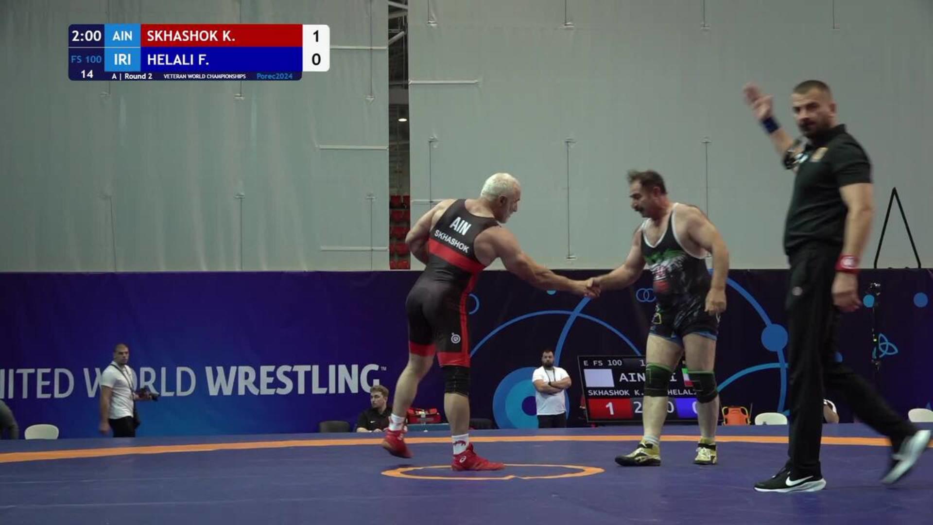 Kim SKHASHOK (AIN) vs. Farzad Hossein HELALI (IRI) | VETERAN WORLD ...