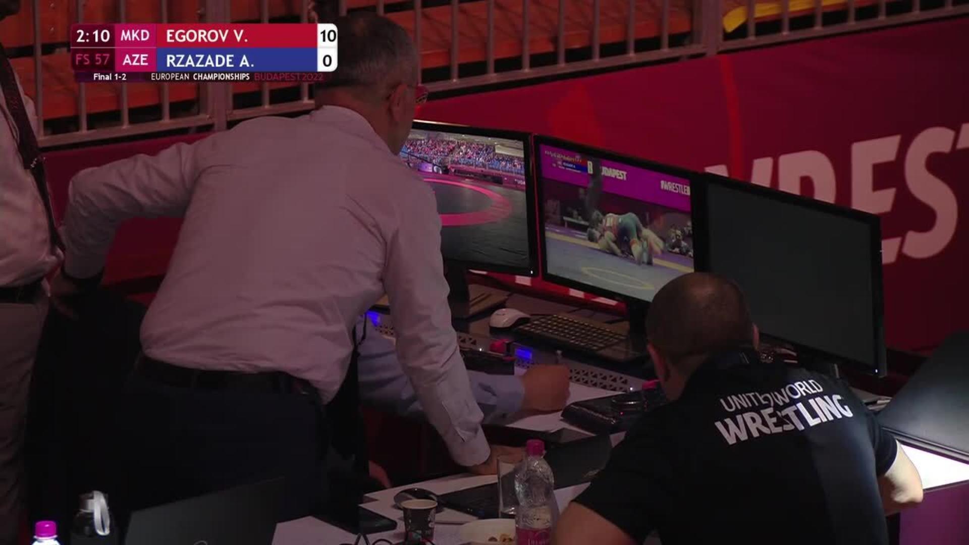 GOLD FS - 57 kg: V. EGOROV (MKD) v. A. RZAZADE (AZE)