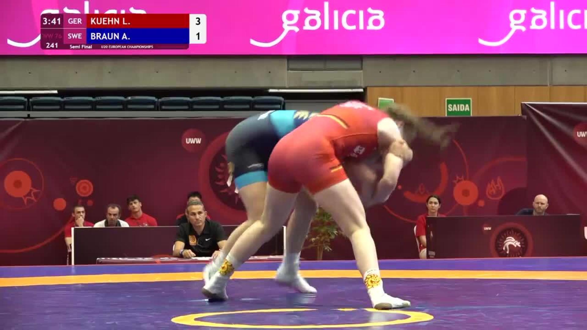 Semi Final • WW 76Kg • Laura Celine KUEHN (GER) vs. Anna Elvira BRAUN (SWE)