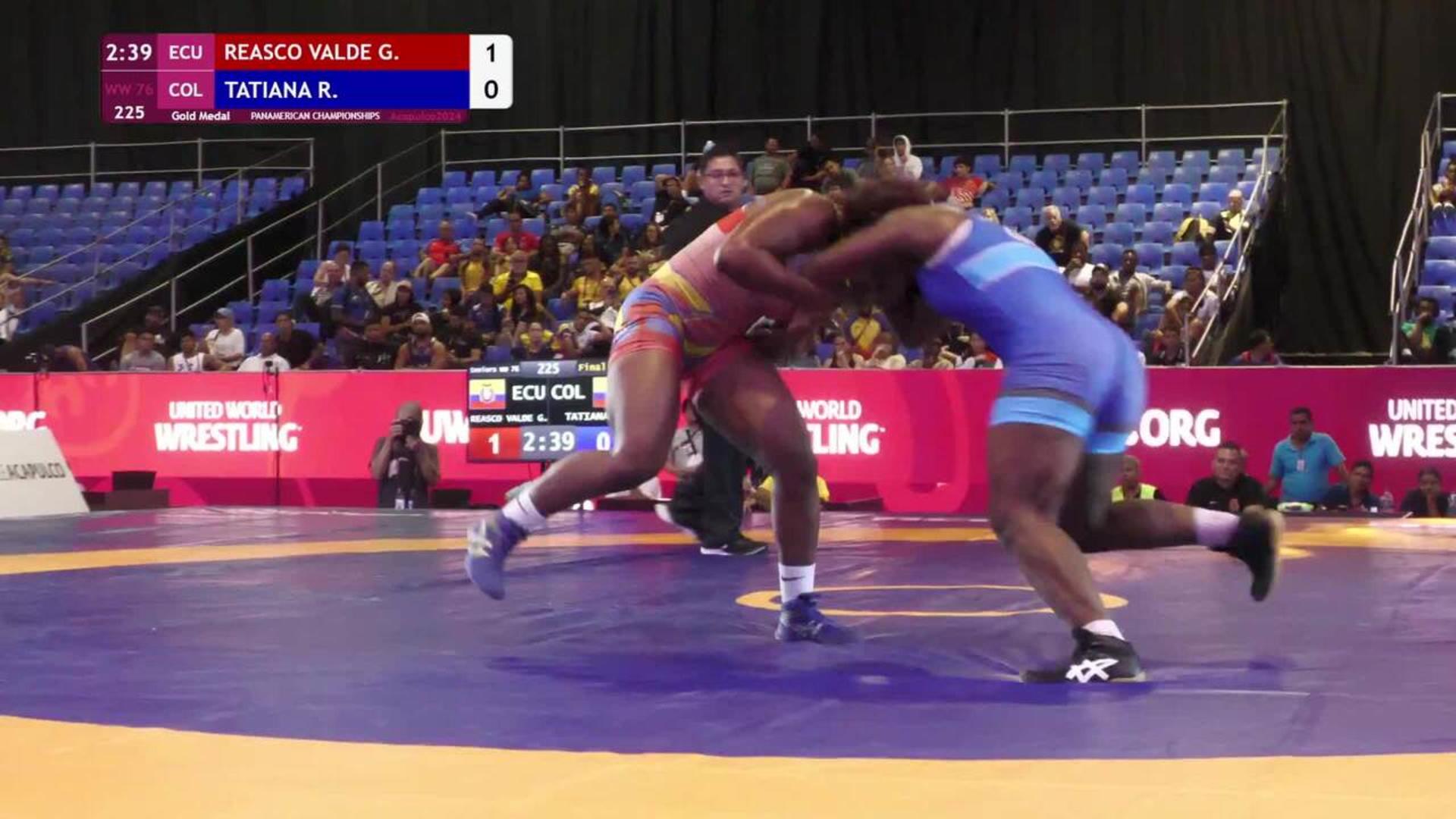 Genesis Rosangela REASCO VALDEZ (ECU) vs. Renteria Renteria TATIANA ...