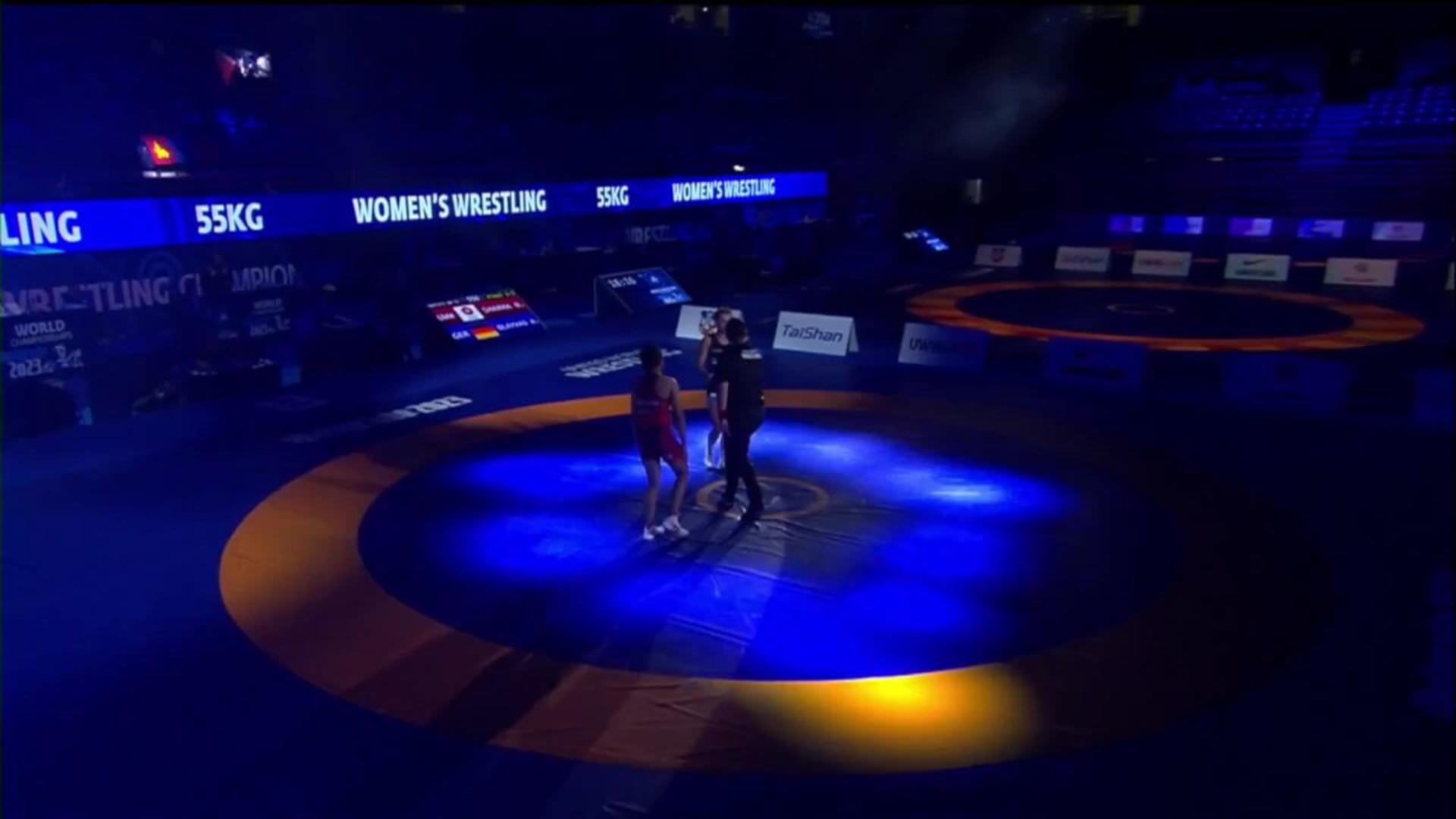 Neha SHARMA (UWW) vs. Anastasia BLAYVAS (GER) | Seniors World ...