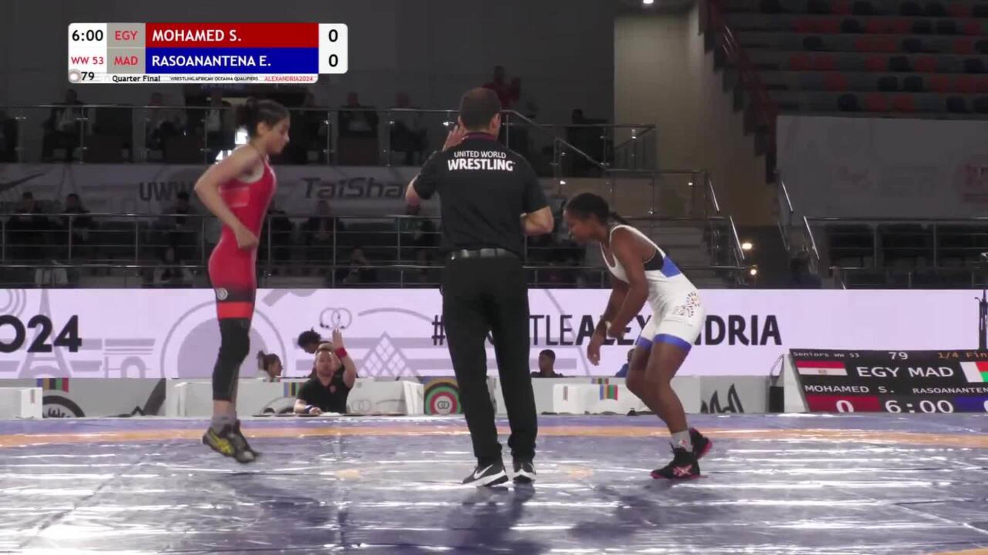 Shaimaa Atef Barakat MOHAMED (EGY) vs. Elisa Emma Patricia ...