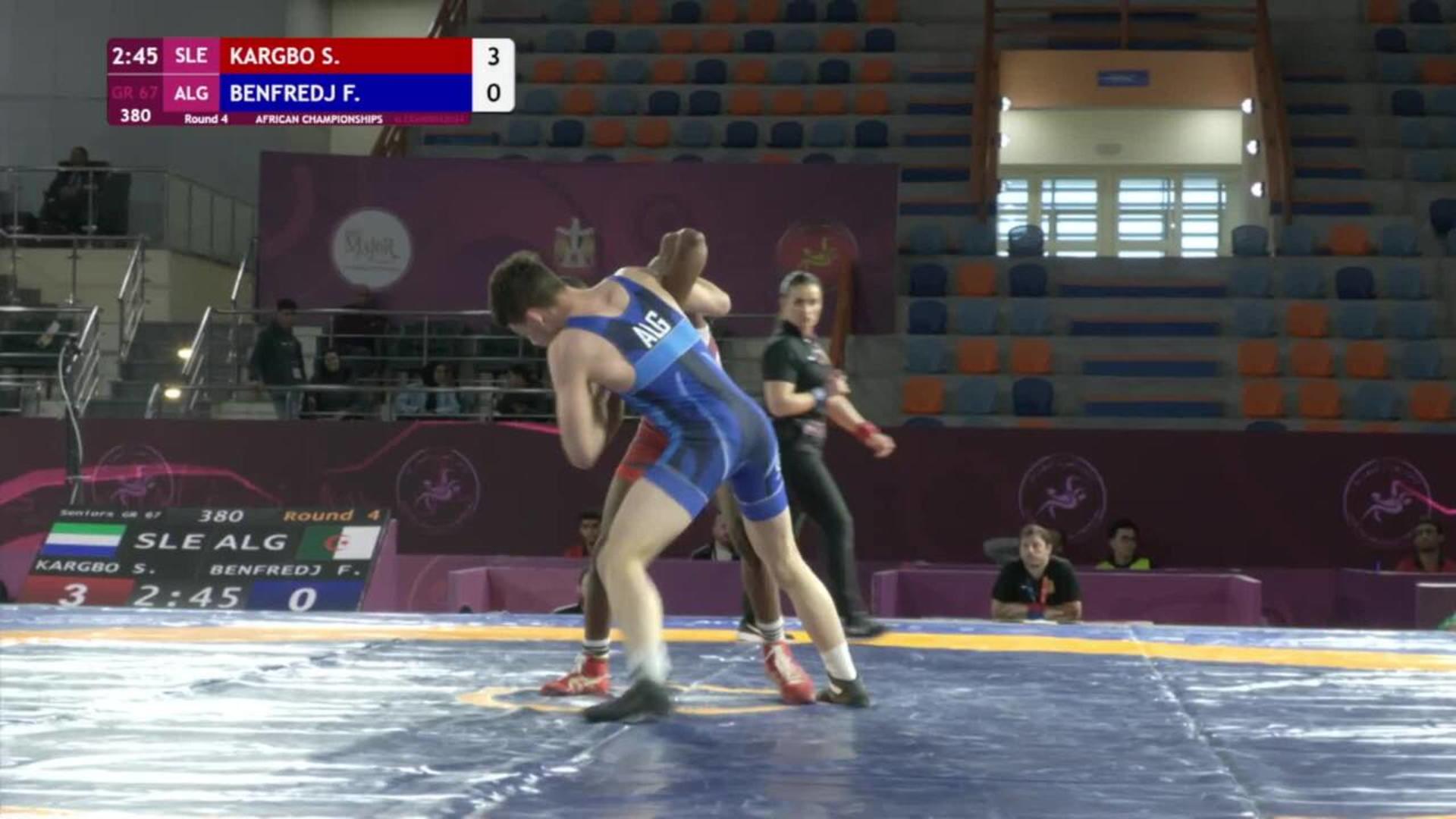 Sahid Tejan KARGBO (SLE) vs. Fayssal BENFREDJ (ALG) | AFRICAN CHAMPIONSHIPS 2024 | Round 4 | GR 67Kg