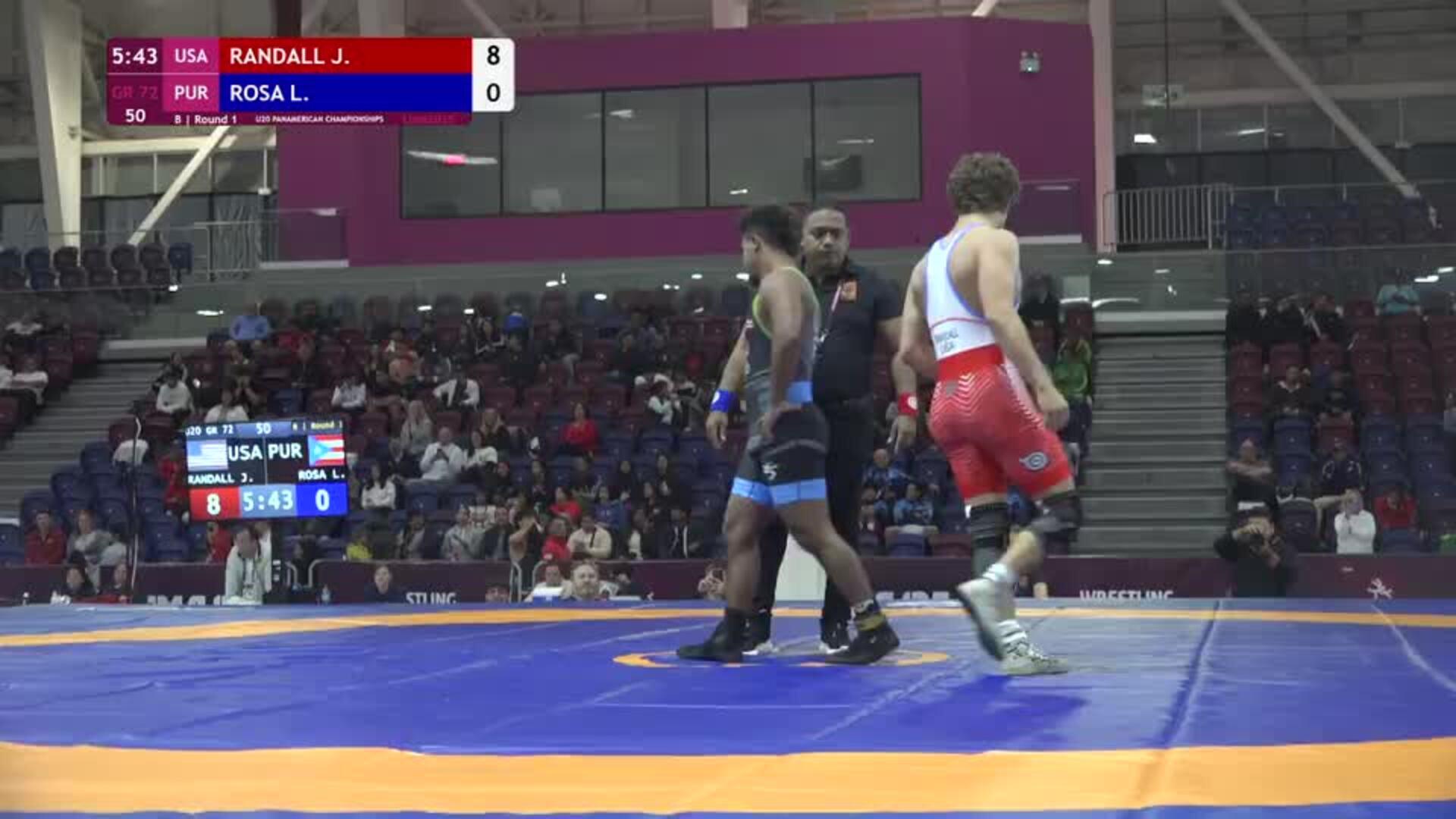 Jude Ethan RANDALL (USA) vs. Luis Ariel ROSA (PUR) | U20 PANAMERICAN ...