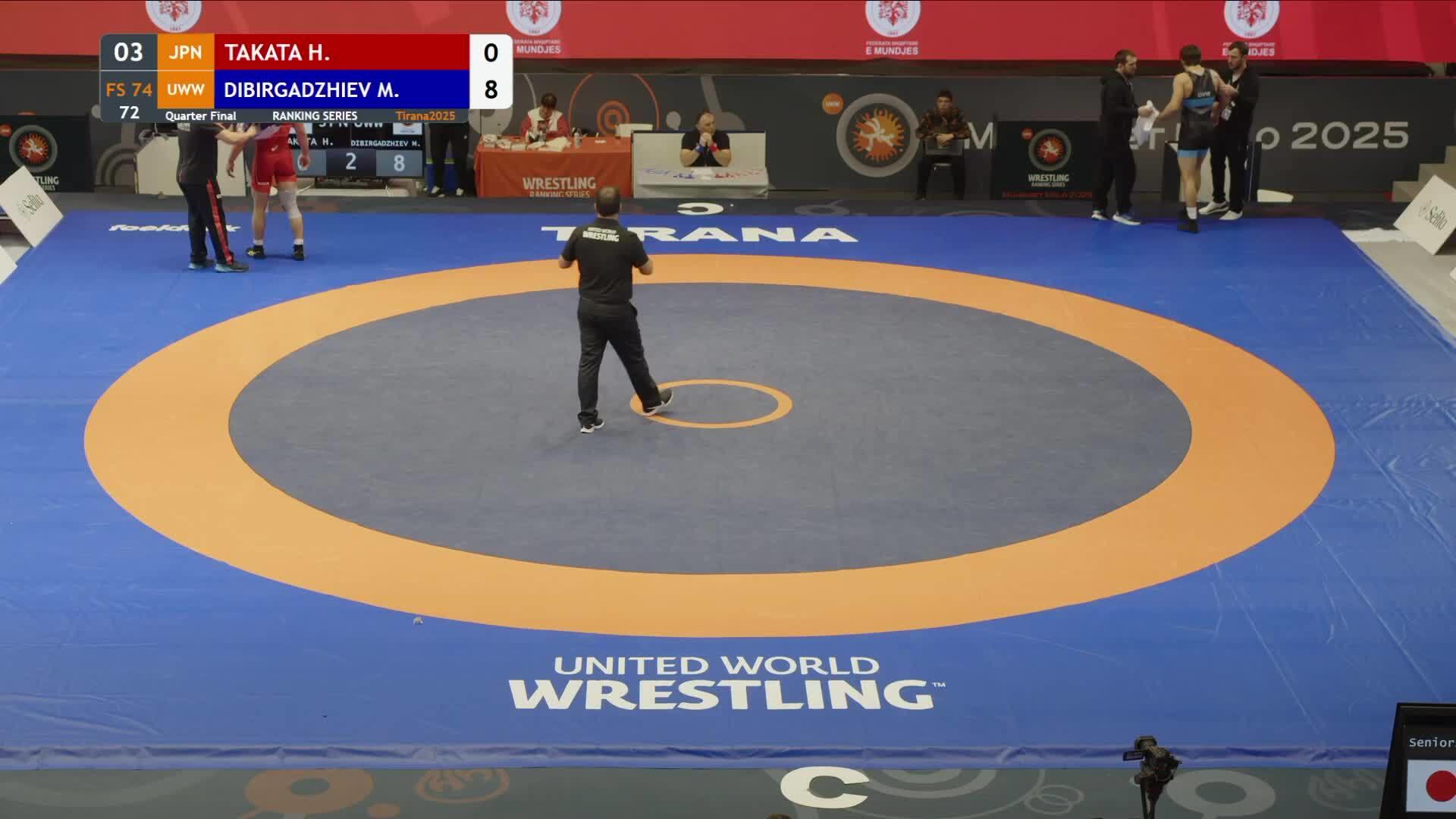 Hikaru TAKATA (JPN) vs. Magoma DIBIRGADZHIEV (UWW) | 2025 2nd Ranking ...