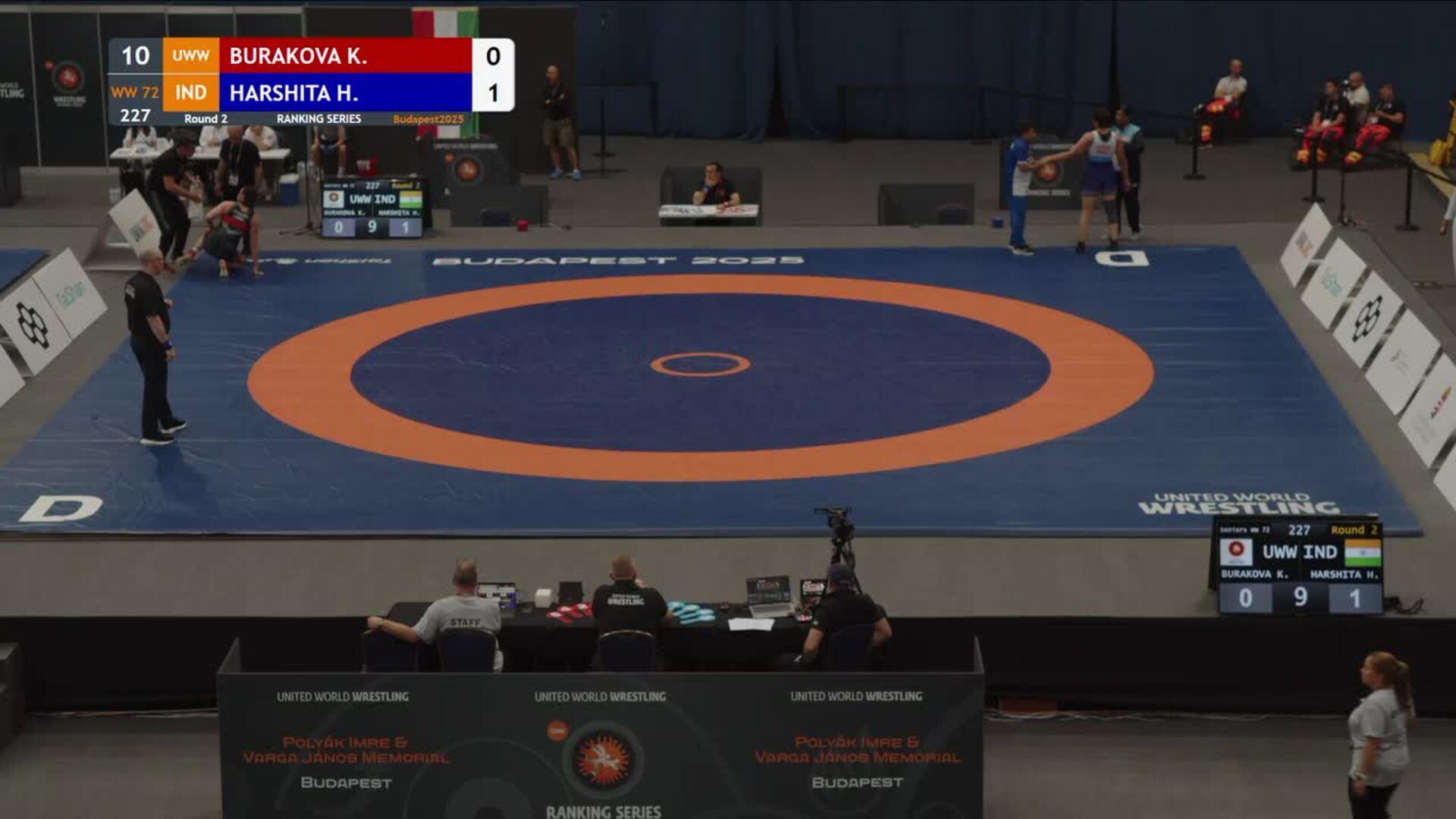 Kseniia BURAKOVA (UWW) vs. Harshita HARSHITA (IND) | RANKING SERIES ...