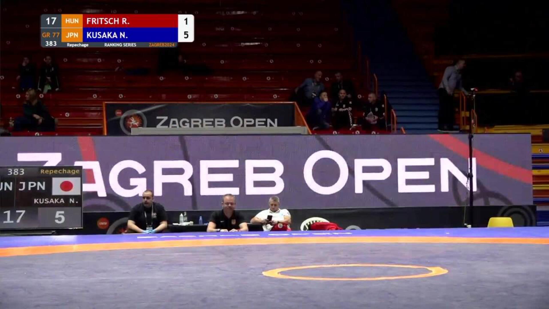 Robert Attila FRITSCH (HUN) vs. Nao KUSAKA (JPN) | Seniors Ranking Series 2024 | Repechage | GR 77Kg