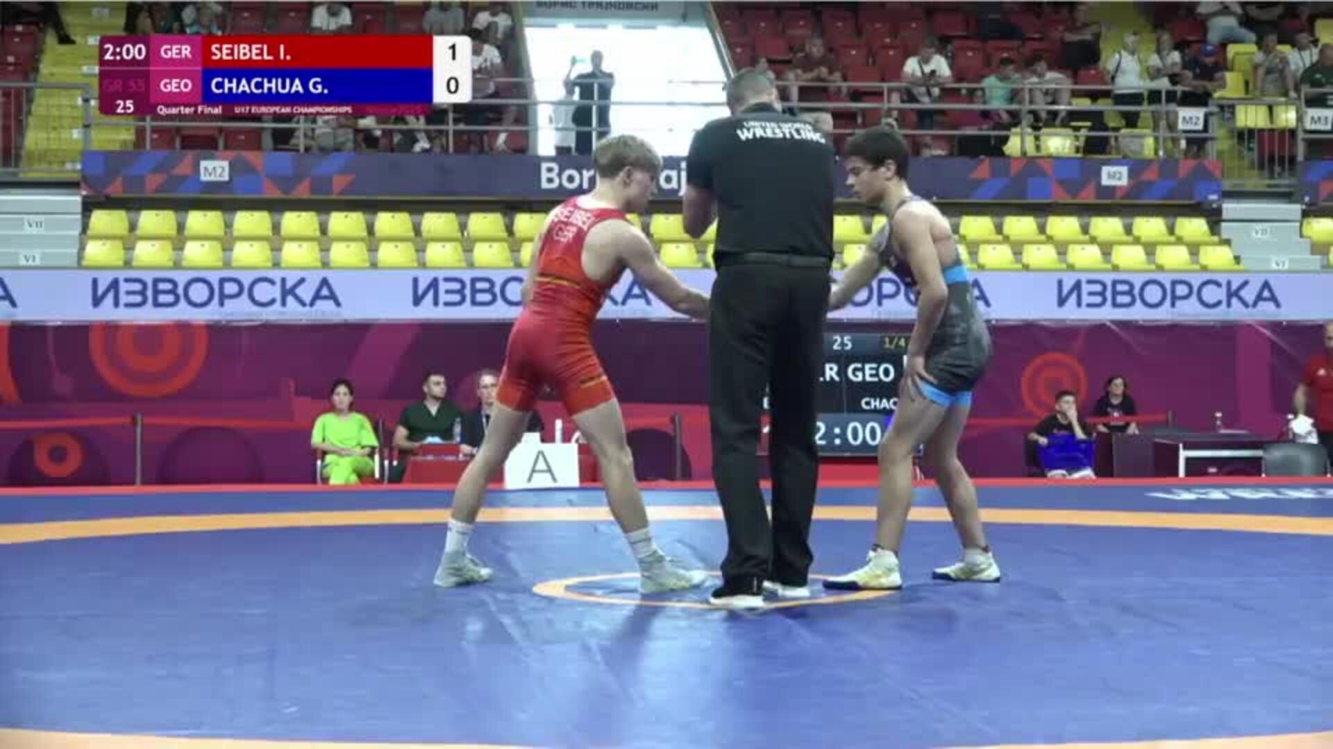 Ivan SEIBEL (GER) vs. Giorgi CHACHUA (GEO) | U17 EUROPEAN CHAMPIONSHIPS ...