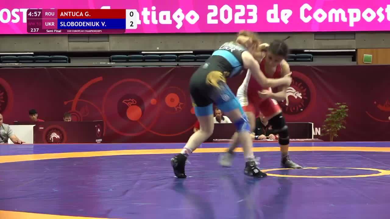 Semi Final • WW 50Kg • Georgiana Lavinia ANTUCA (ROU) vs. Viktoriia ...