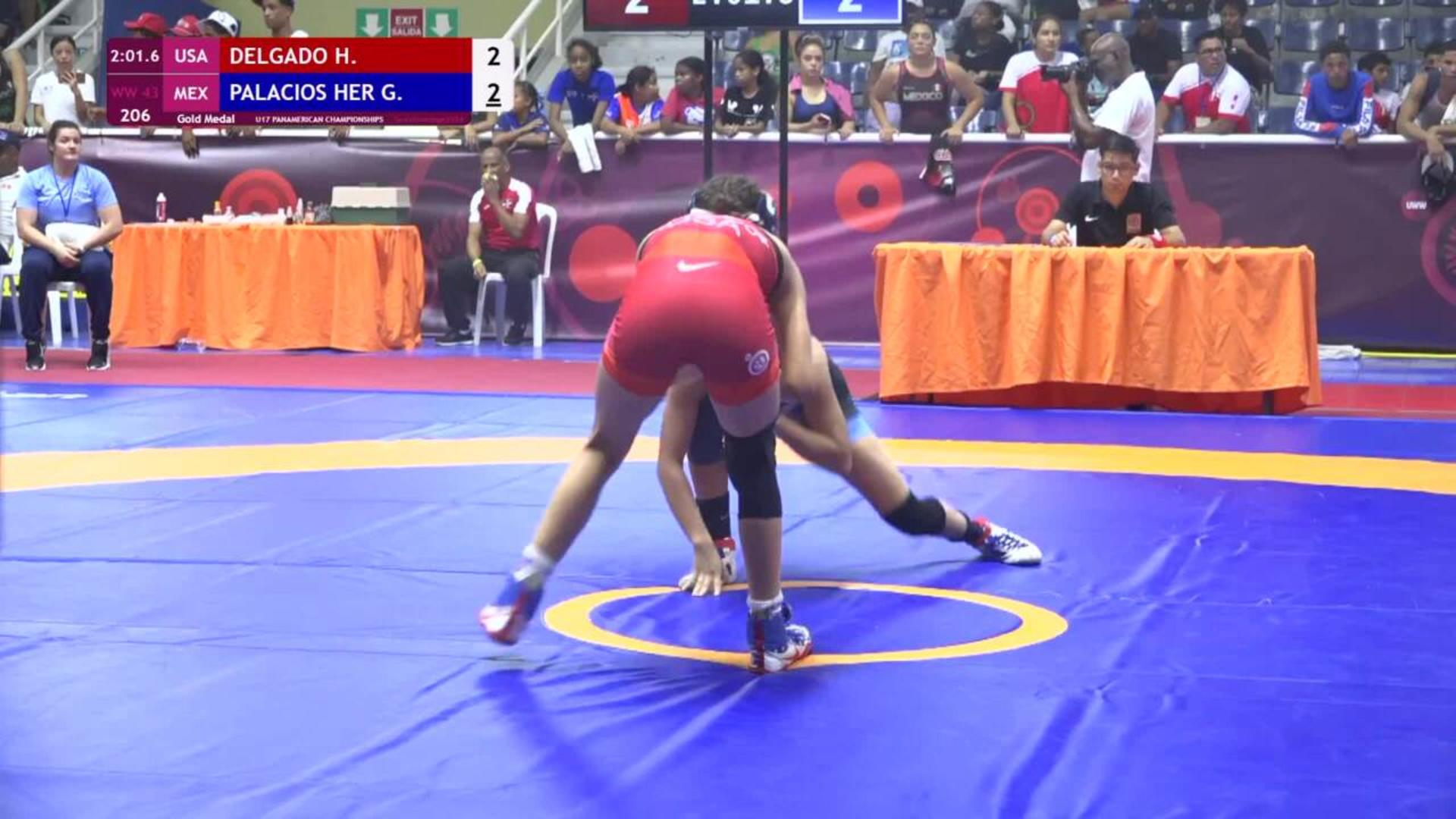 Hailey Kobe DELGADO (USA) vs. Gabriela PALACIOS HERNANDEZ (MEX) | U17 ...