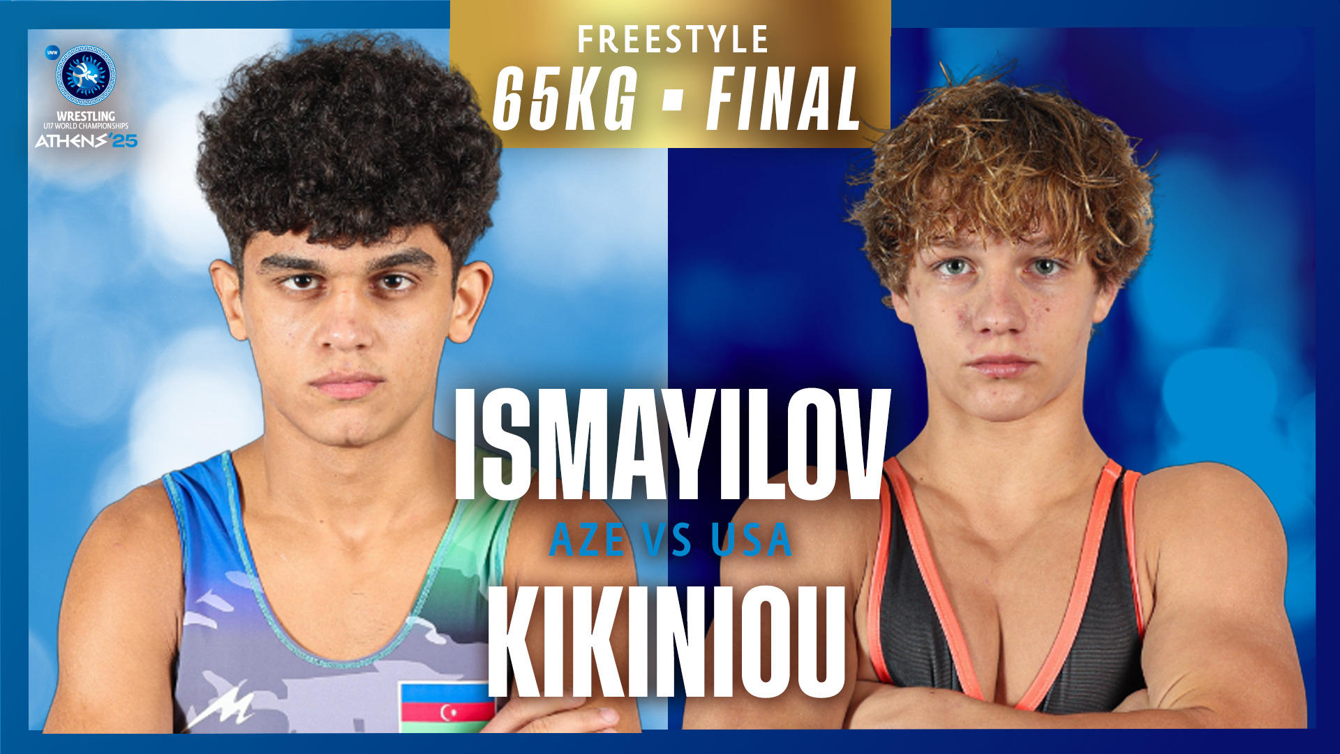 Huseyn ISMAYILOV (AZE) vs. Arseni KIKINIOU (USA) | U17 WORLD ...