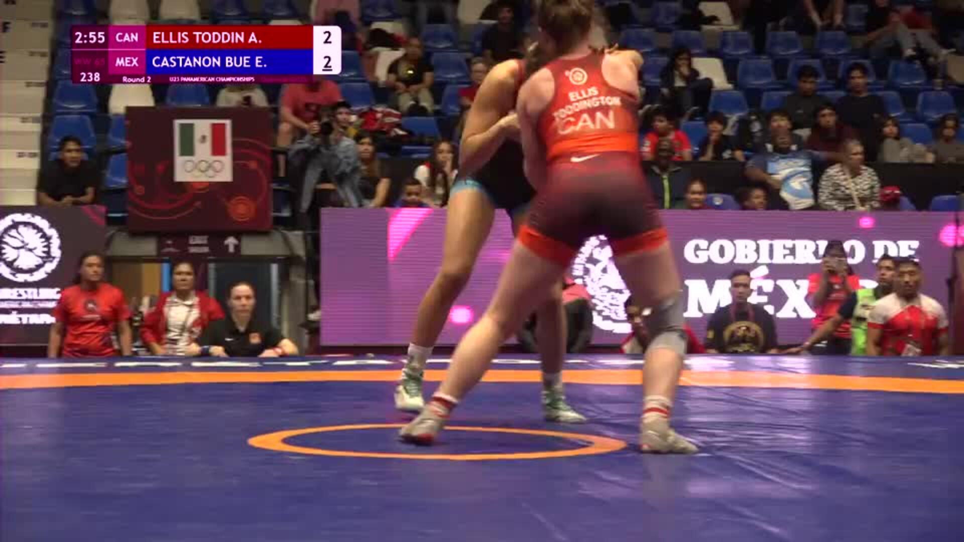 Angelina Mae ELLIS TODDINGTON (CAN) vs. Elide CASTANON BUENDIA (MEX ...