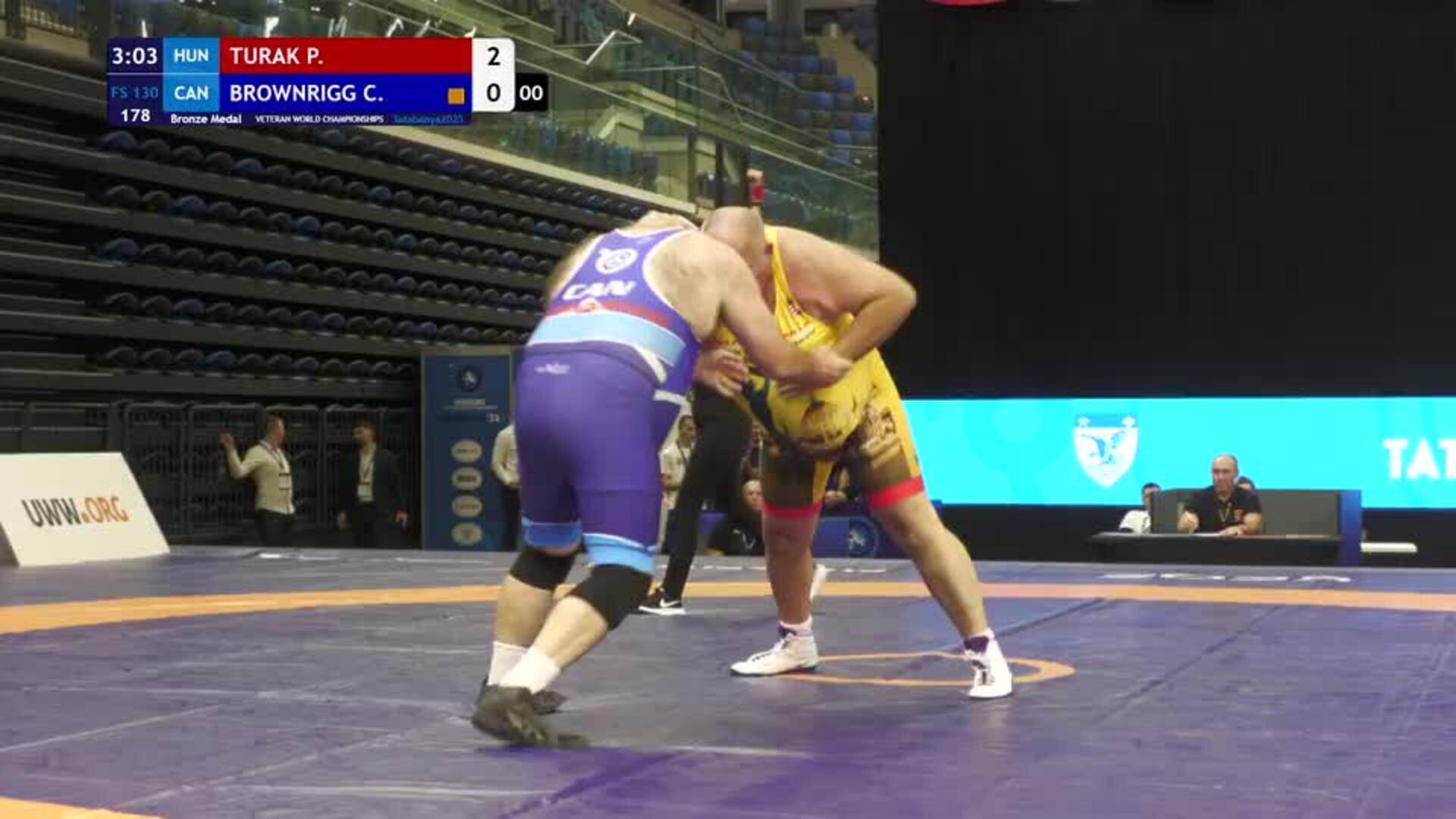 Pal Tibor TURAK (HUN) vs. Christopher James BROWNRIGG (CAN) | VETERAN ...