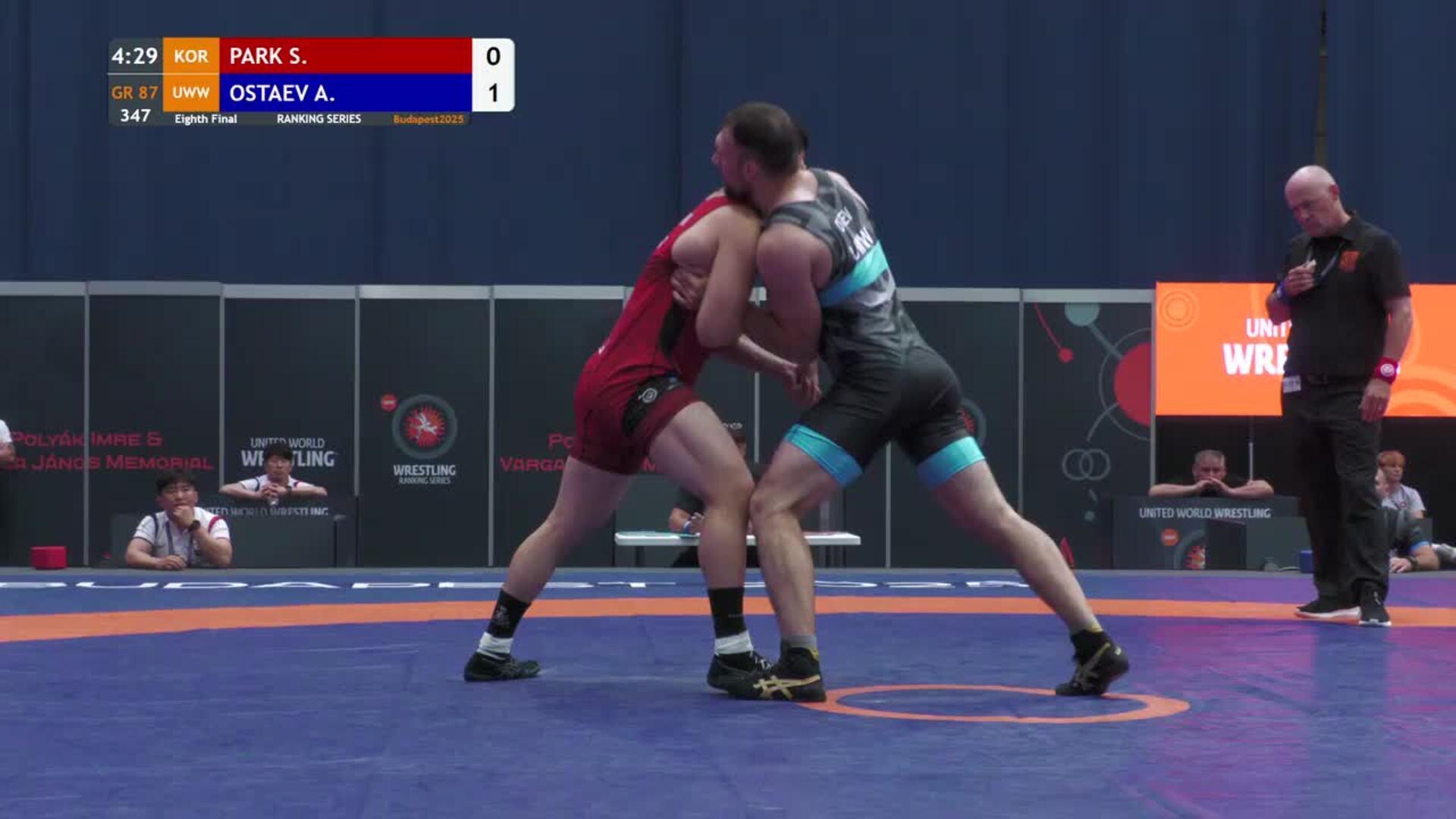 Sanghyeok PARK (KOR) vs. Alan OSTAEV (UWW) | RANKING SERIES 2025 | Eighth Final | GR 87Kg