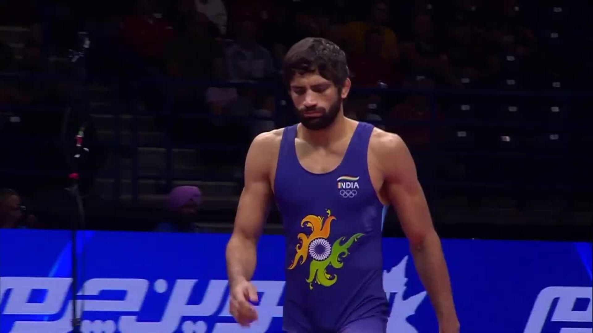 Eighth Final • FS 57Kg • Gulomjon ABDULLAEV (UZB) vs. Ravi KUMAR (IND)
