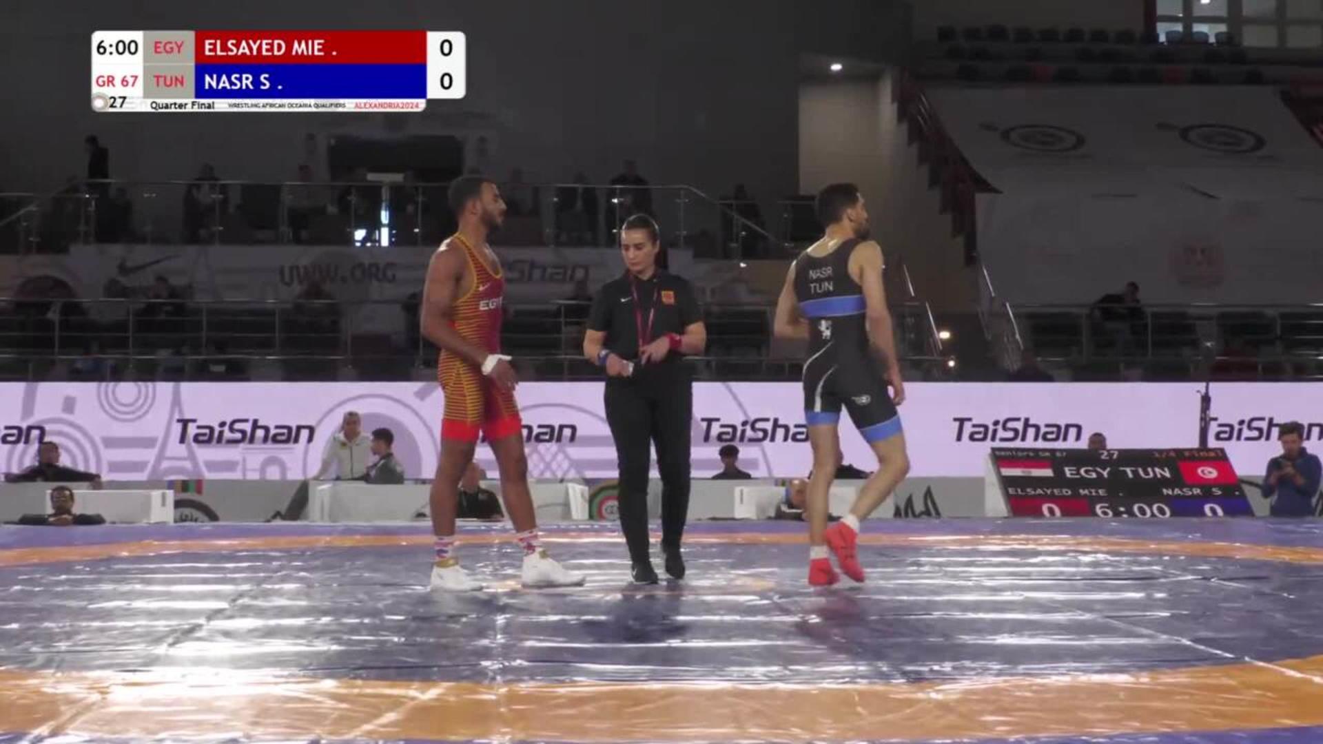 Mohamed Ibrahim Elsayed ELSAYED (EGY) vs. Souleymen NASR (TUN) | 2024 ...