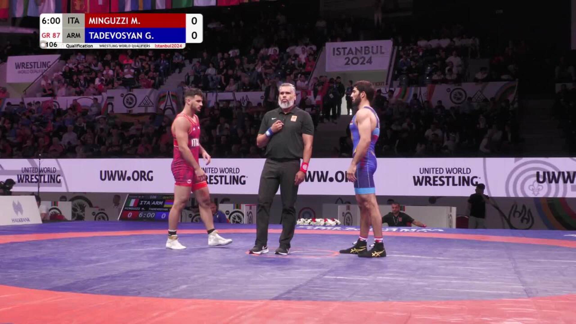 Mirco MINGUZZI (ITA) vs. Gevorg TADEVOSYAN (ARM) | 2024 World OG ...