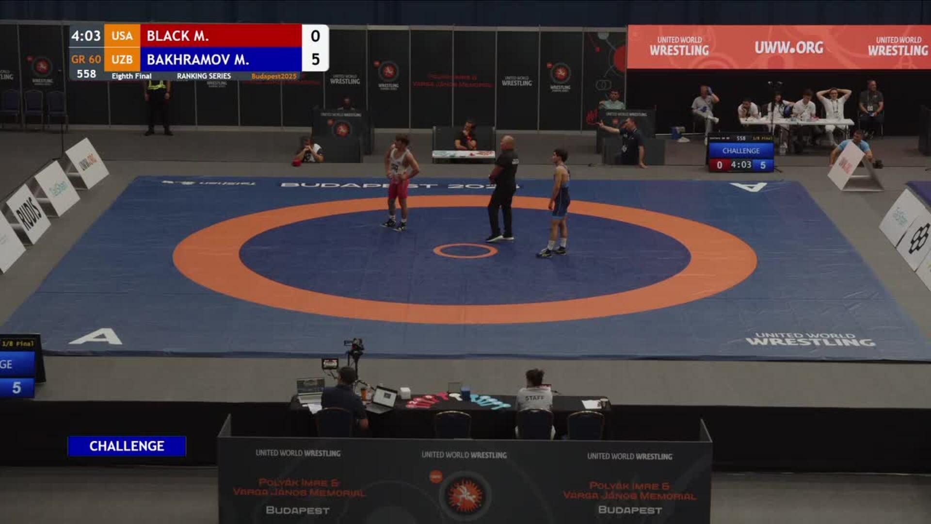 Maxwell Hopper BLACK (USA) vs. Mehroj BAKHRAMOV (UZB) | RANKING SERIES ...