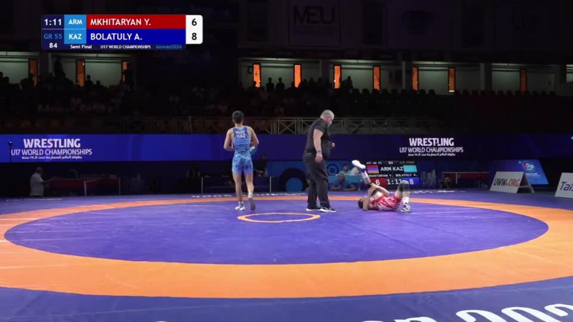 Yurik MKHITARYAN (ARM) vs. Alpamys BOLATULY (KAZ) | U17 WORLD ...