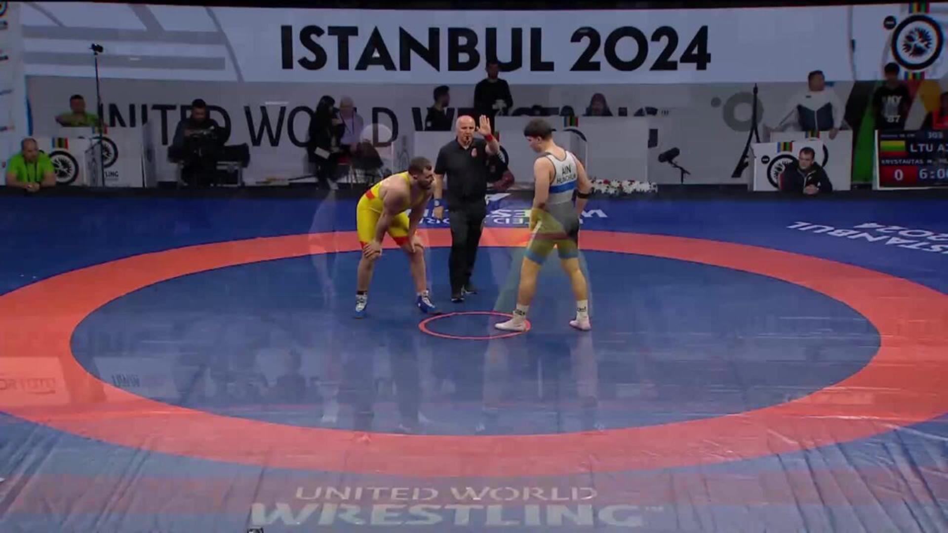 Mantas KNYSTAUTAS (LTU) vs. Pavel HLINCHUK (AIN) | 2024 World OG ...