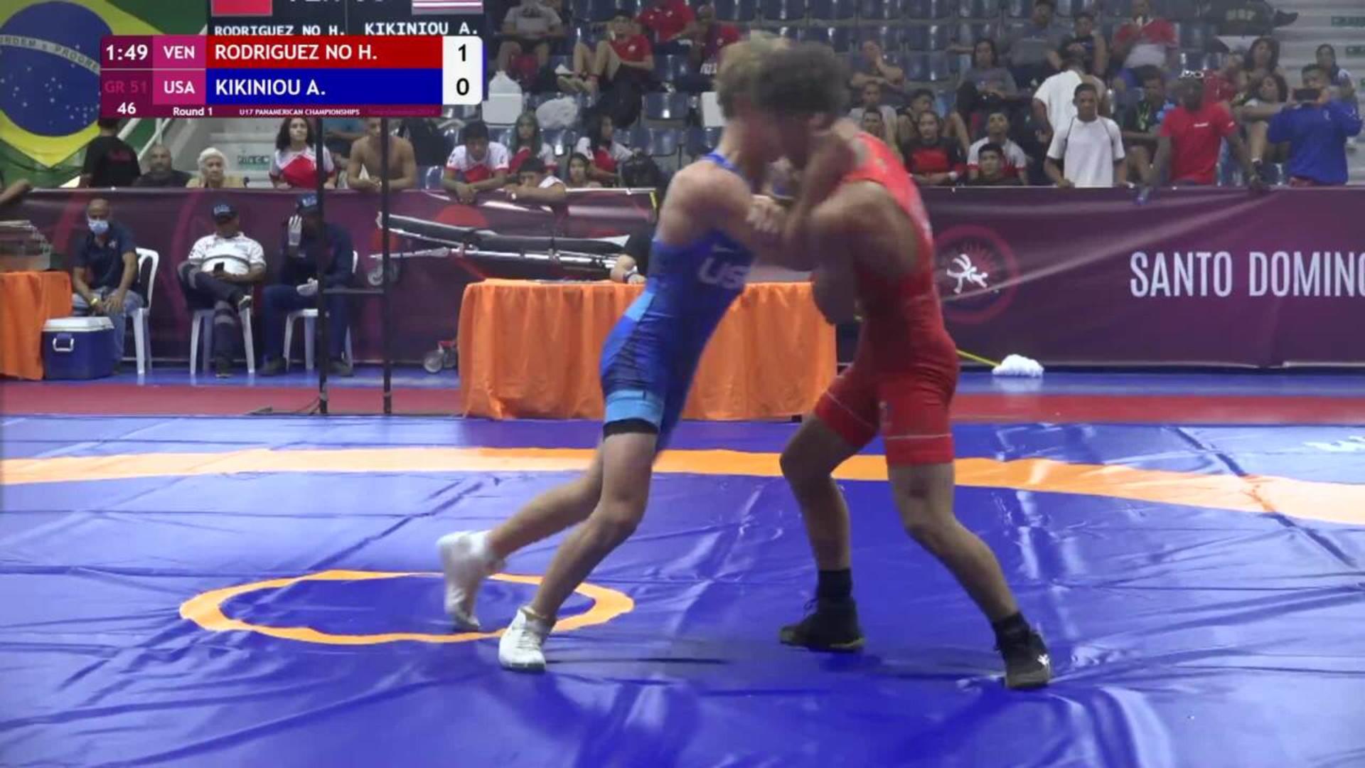 Haniel De Jesus RODRIGUEZ NOLAYA (VEN) vs. Arseni KIKINIOU (USA) | U17 ...