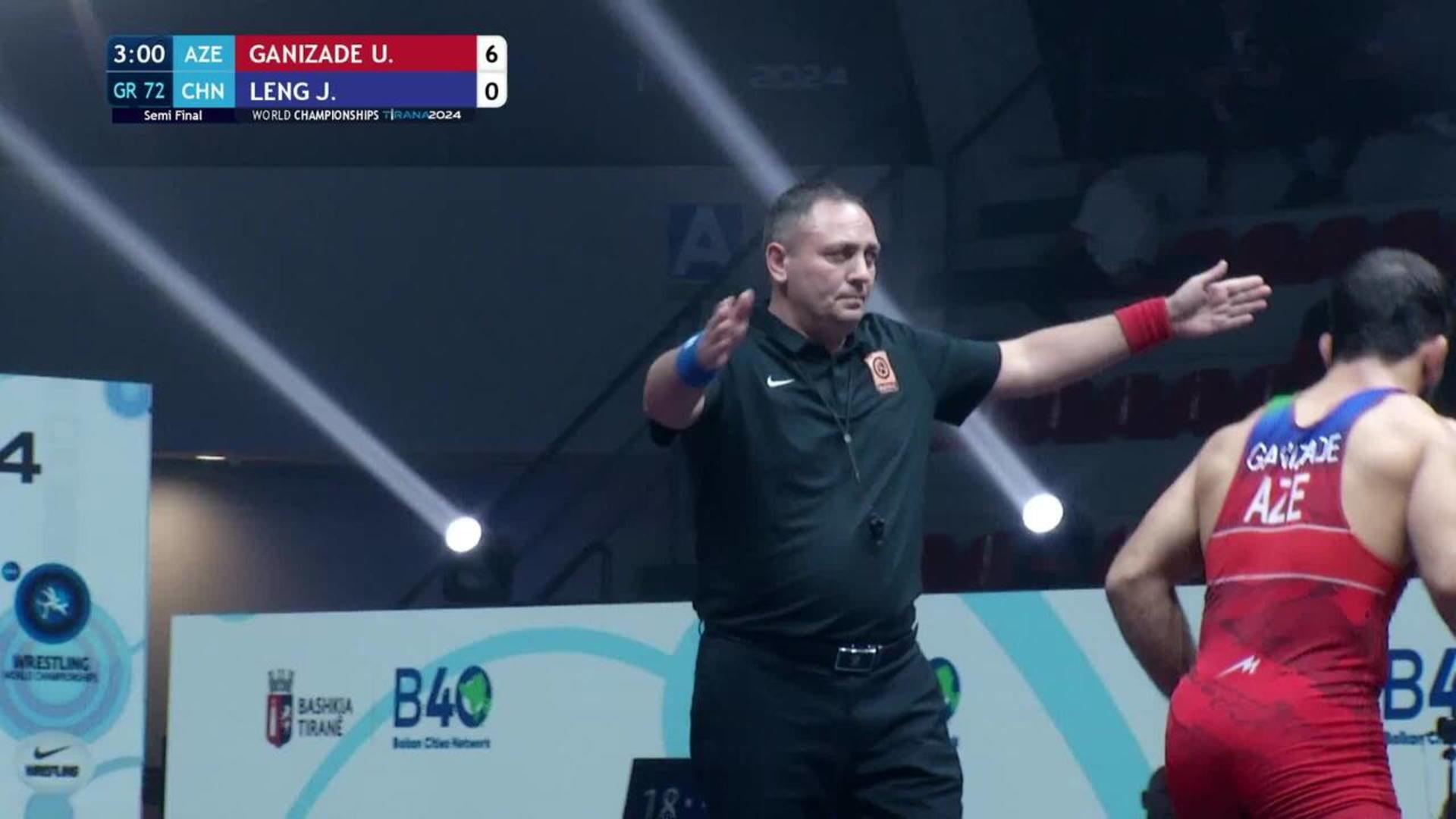 Ulvi GANIZADE (AZE) vs. Ji LENG (CHN) | WORLD CHAMPIONSHIPS 2024 | Semi ...