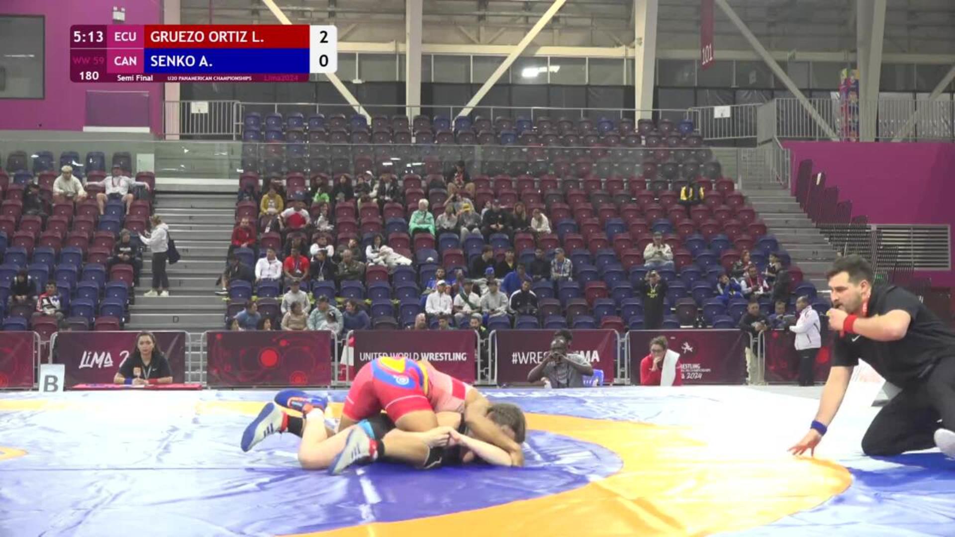 Leonela Elizabeth GRUEZO ORTIZ (ECU) vs. Ashton Cassidy SENKO (CAN ...