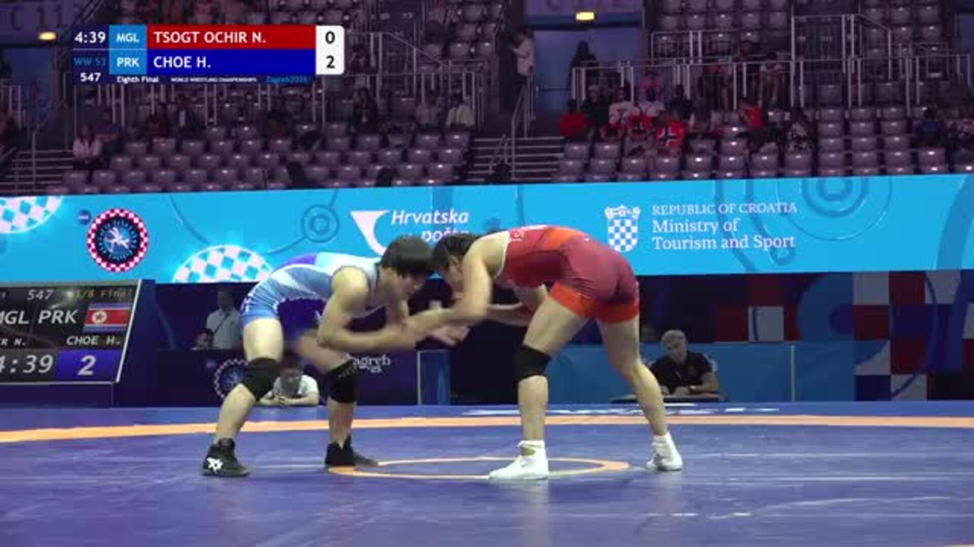 Namuuntsetseg TSOGT OCHIR (MGL) vs. Hyogyong CHOE (PRK) | WORLD ...