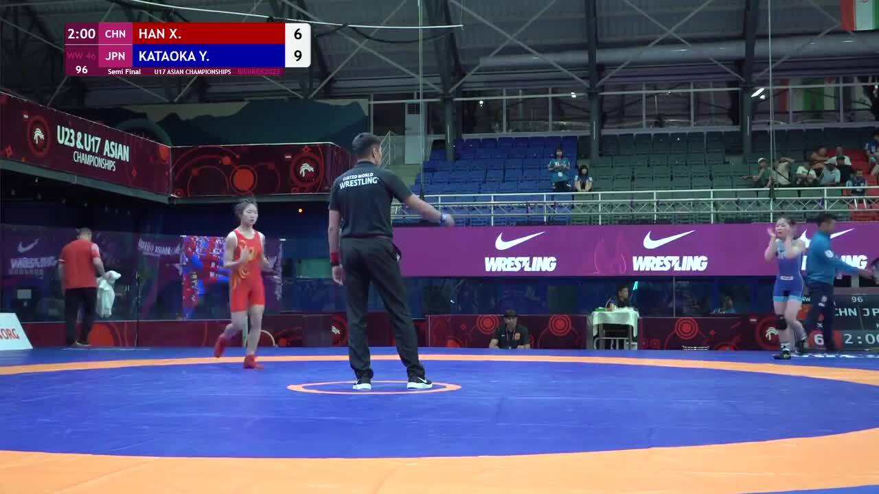 Semi Final • WW 46Kg • Xiaole HAN (CHN) vs. Yu KATAOKA (JPN)