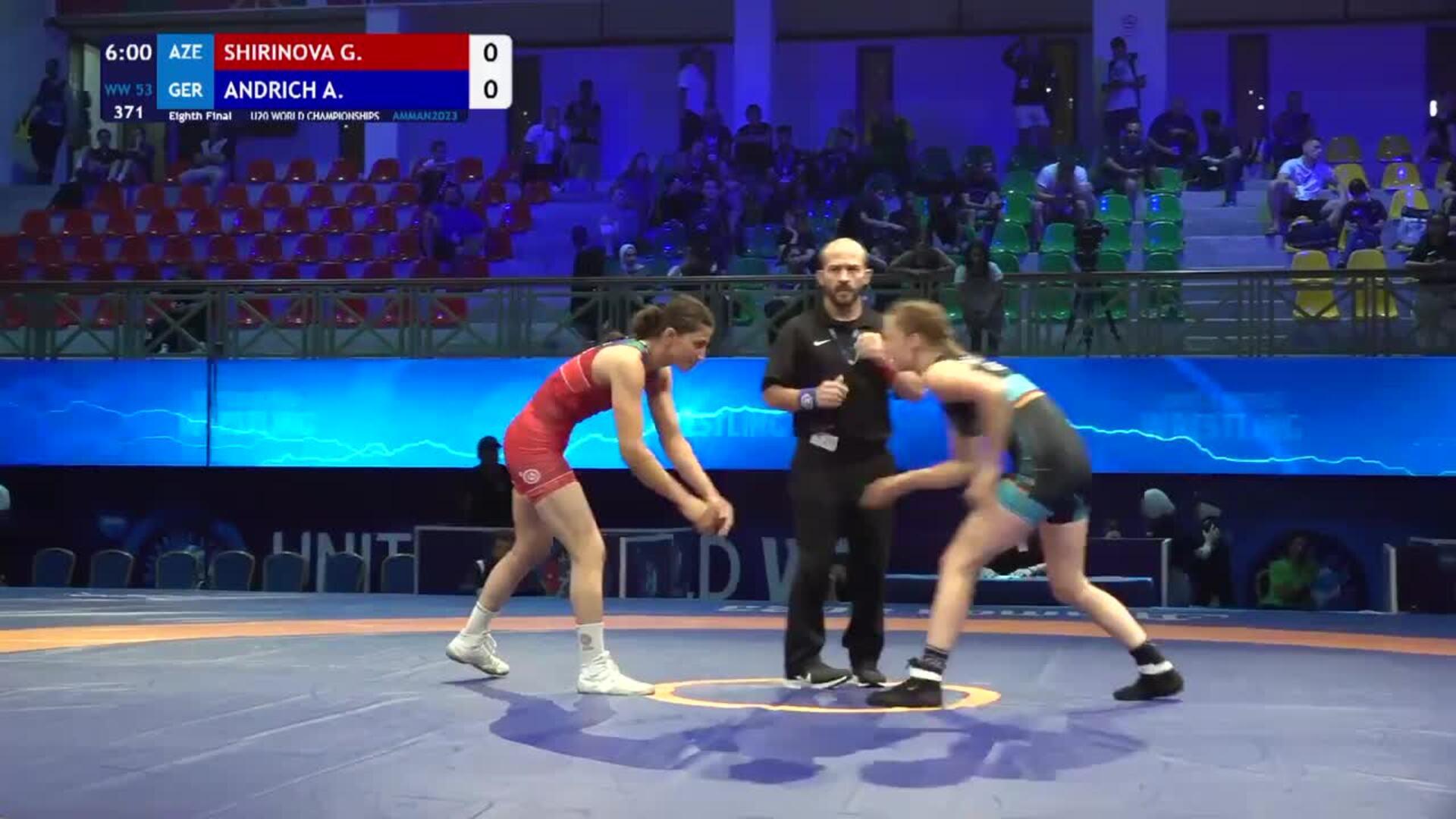 Eighth Final • WW 53Kg • Gultakin SHIRINOVA (AZE) vs. Amory Olivia ...