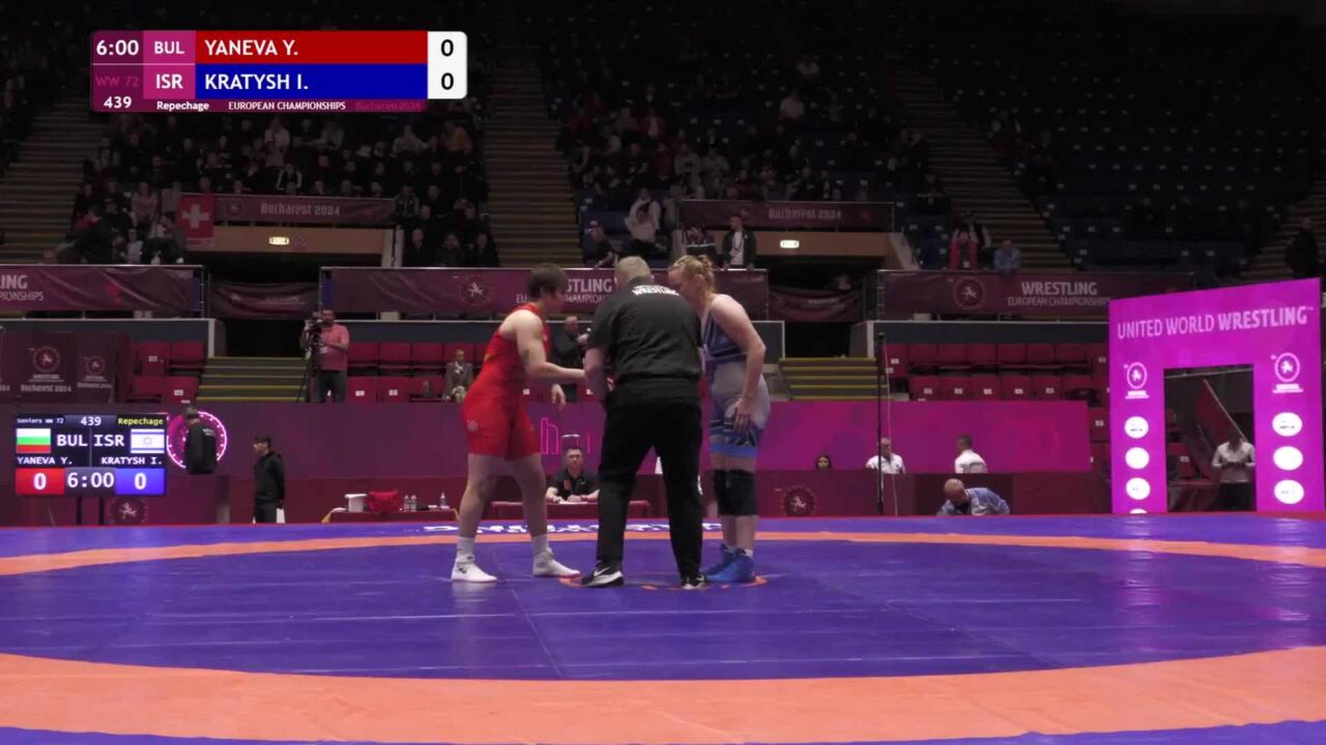 Yuliana Vasileva YANEVA (BUL) vs. Ilana KRATYSH (ISR) | 2024 Seniors ...