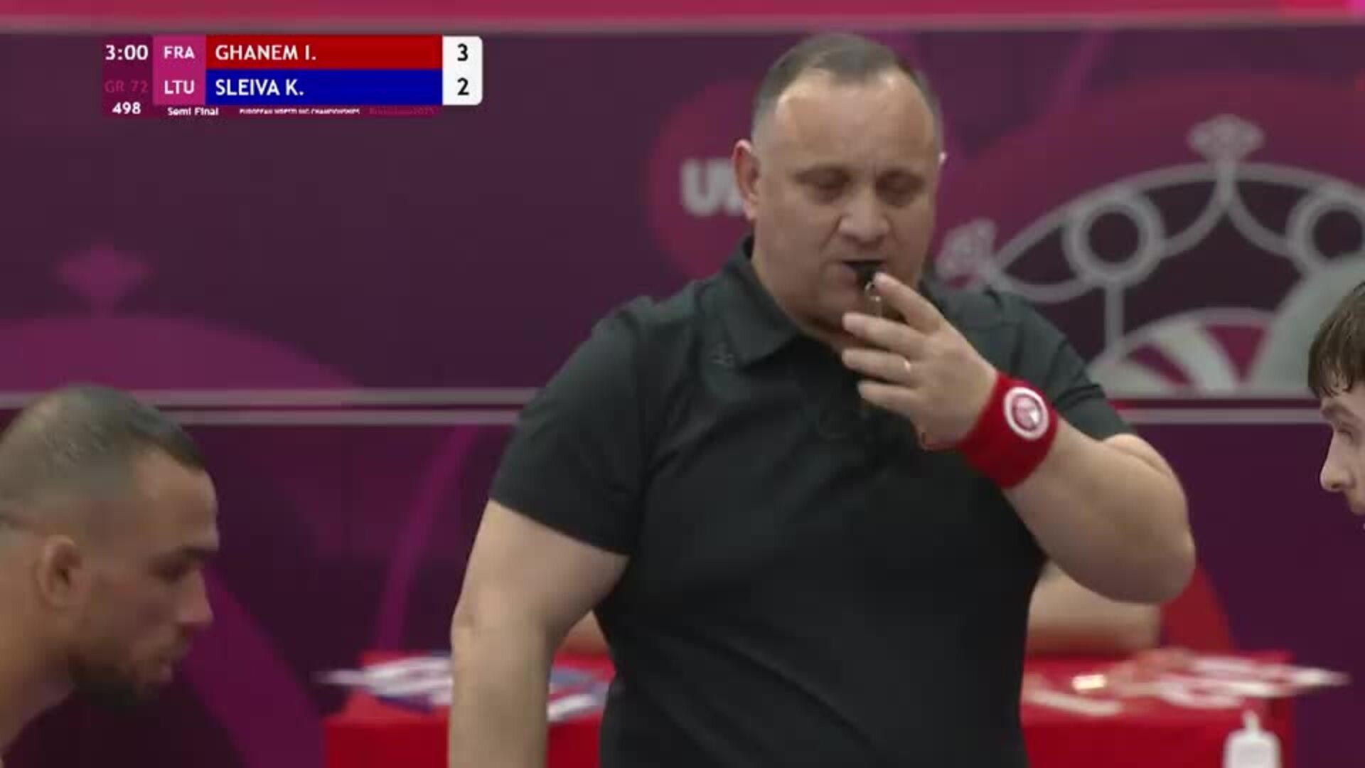Ibrahim Mahmoud Hamed Hassan GHANEM (FRA) vs. Kristupas SLEIVA (LTU ...