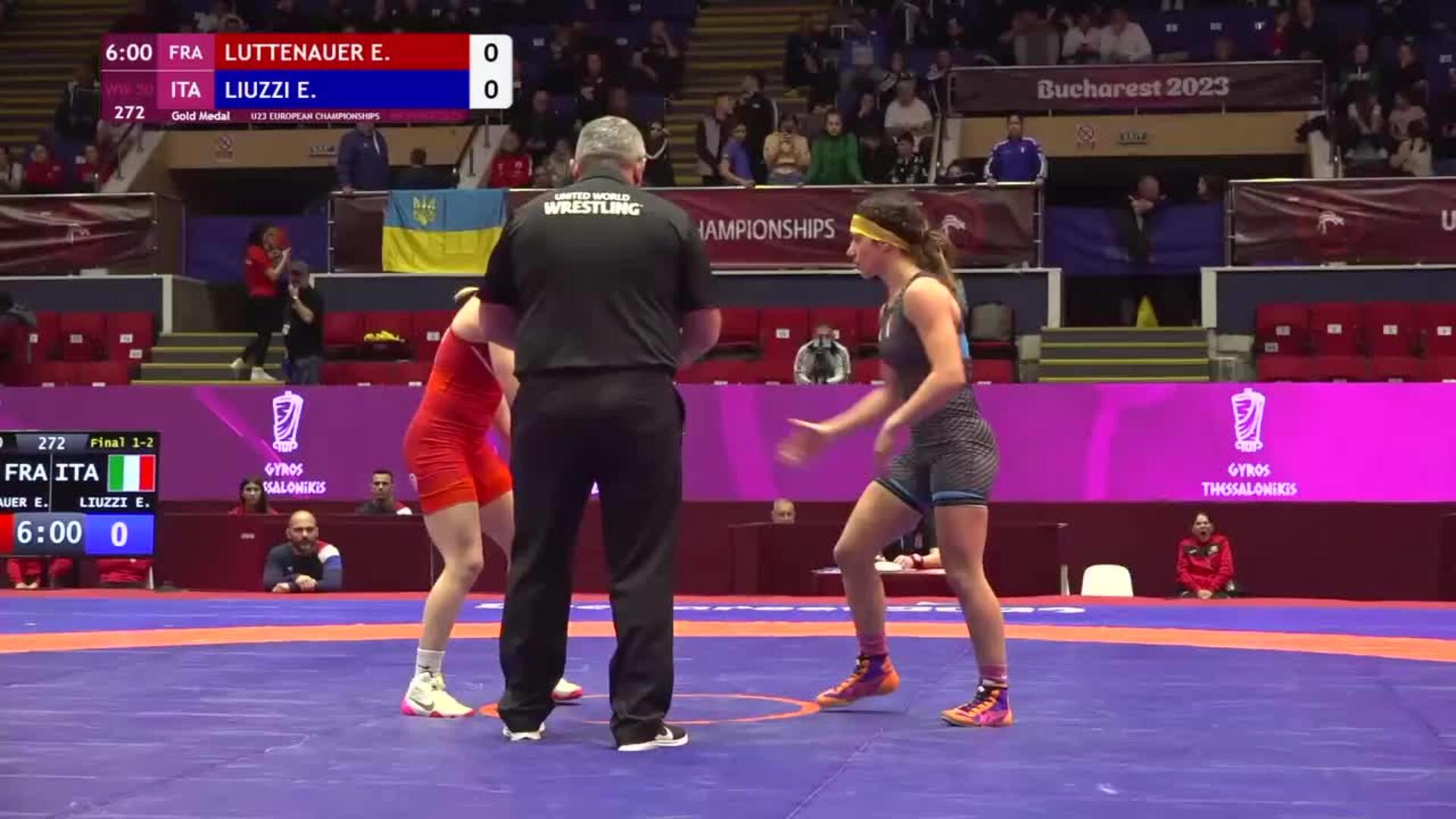 Gold Medal • WW 50Kg • Emma Solange Irène LUTTENAUER (FRA) vs. Emanuela ...