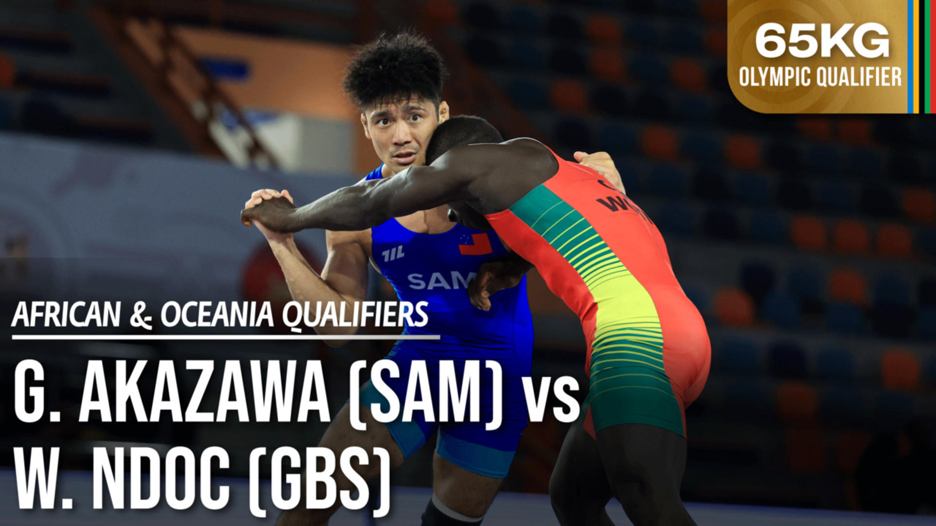 Wotna Cana NDOC (GBS) vs. Gaku AKAZAWA (SAM) | 2024 Seniors African and Oceania OG Qualifier ...