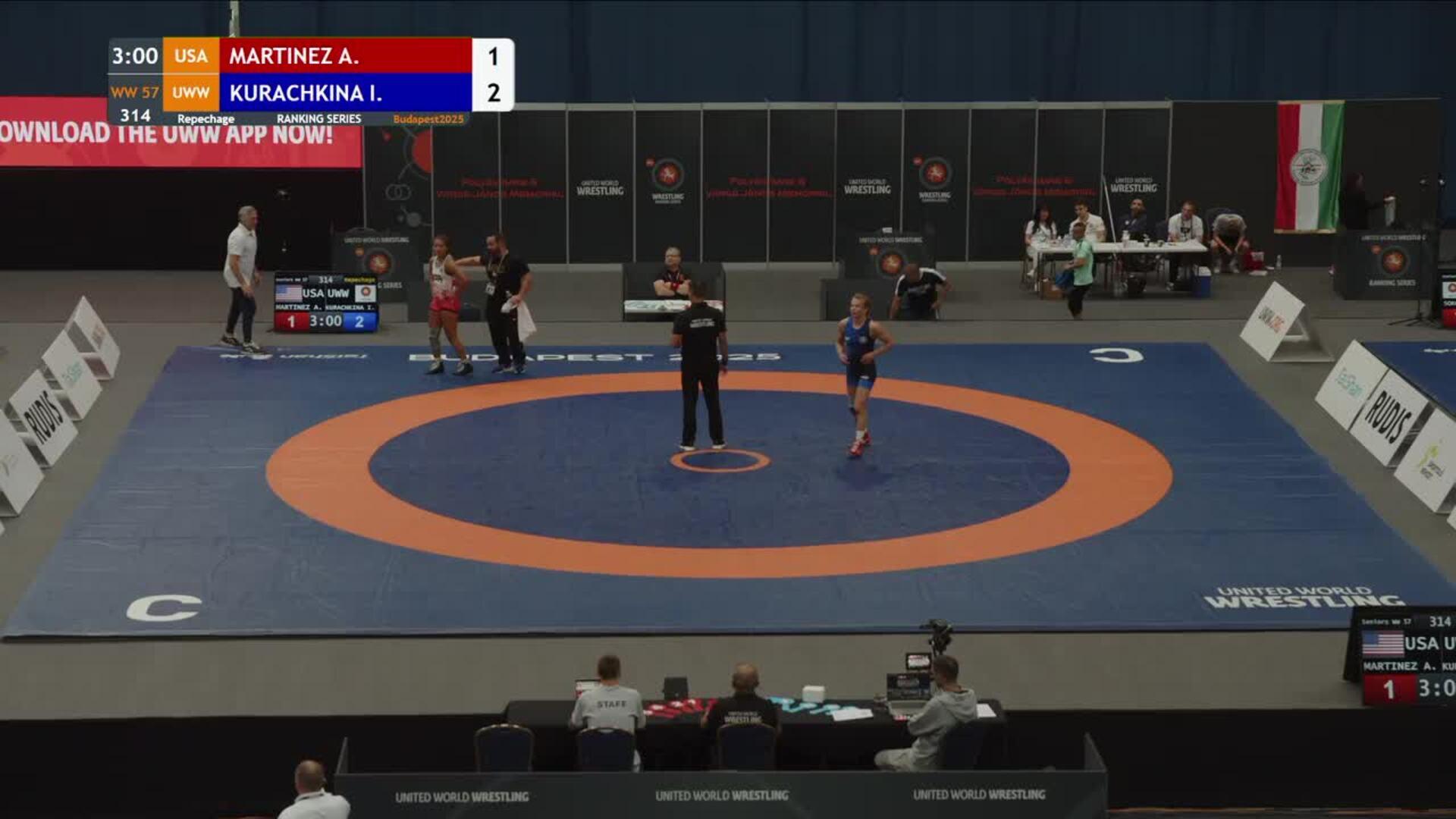 Amanda MARTINEZ (USA) vs. Iryna KURACHKINA (UWW) | RANKING SERIES 2025 ...